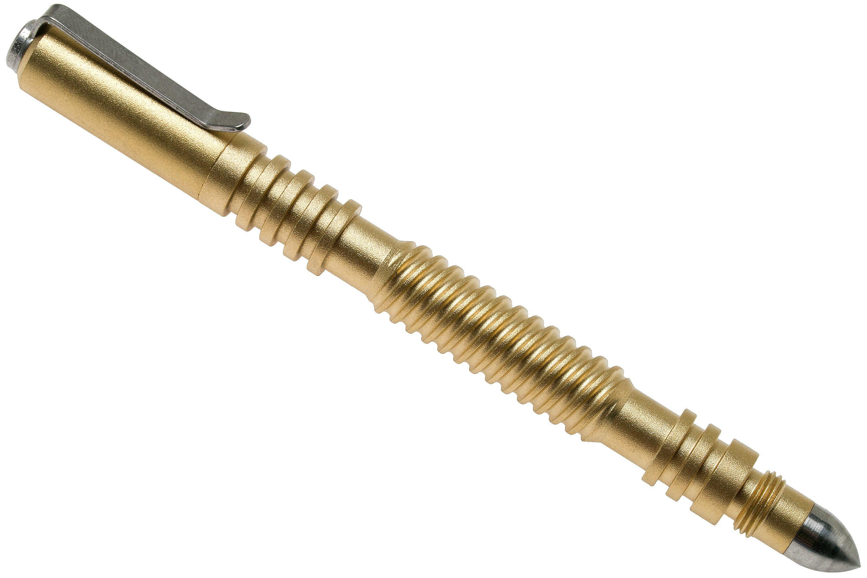 Rick Hinderer Spiral Investigator Pen Brass/Messing, beadblasted ...