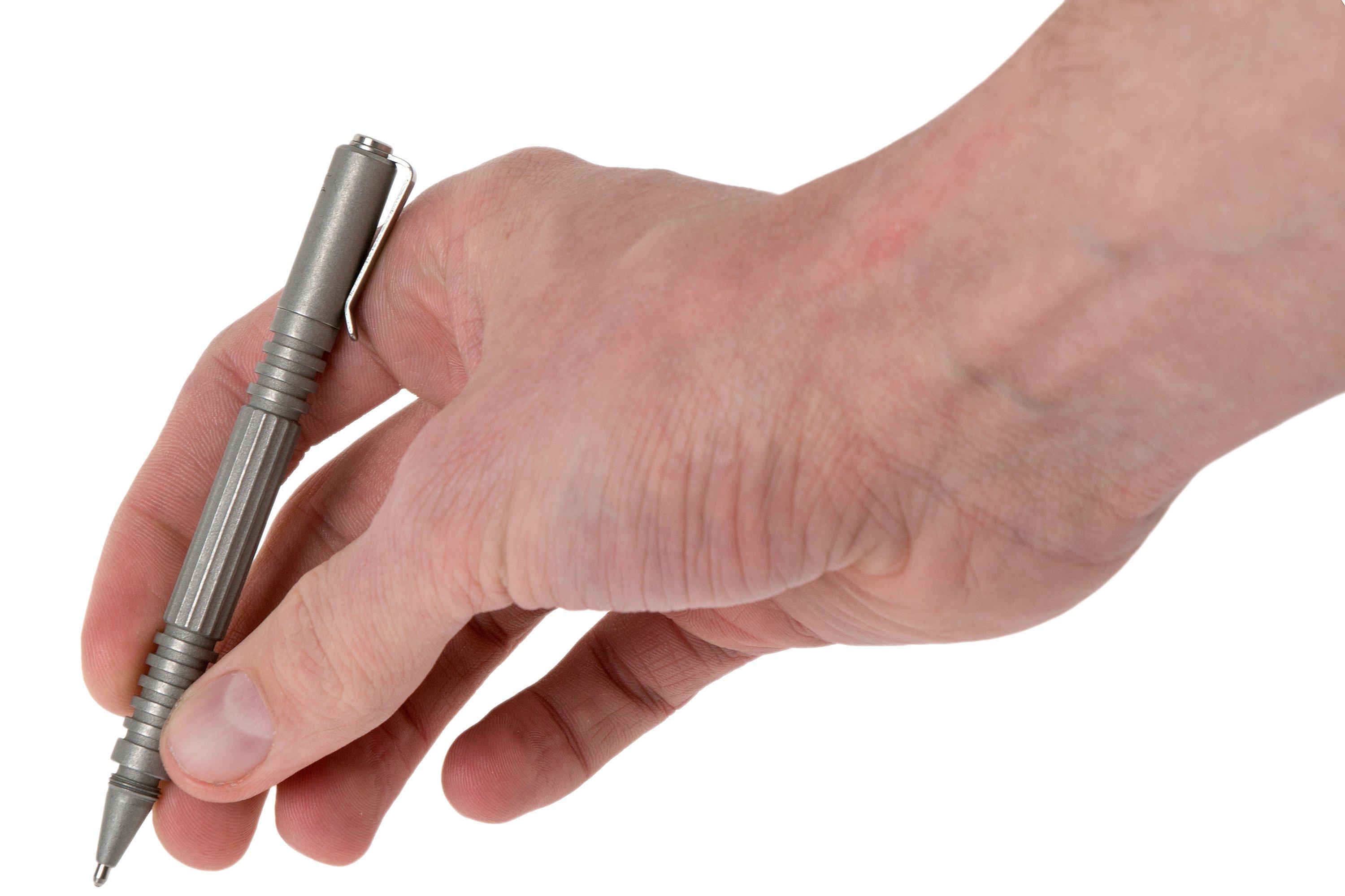 Rick Hinderer Investigator Pen Stainless Steel Working Finish, tactical ...