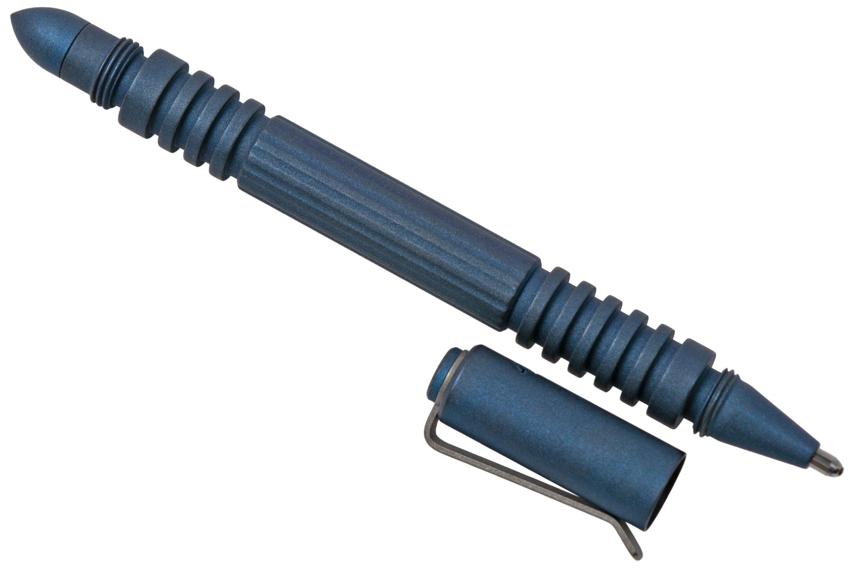 Rick Hinderer Investigator Pen Titanium, Battle Blue, tactische pen ...