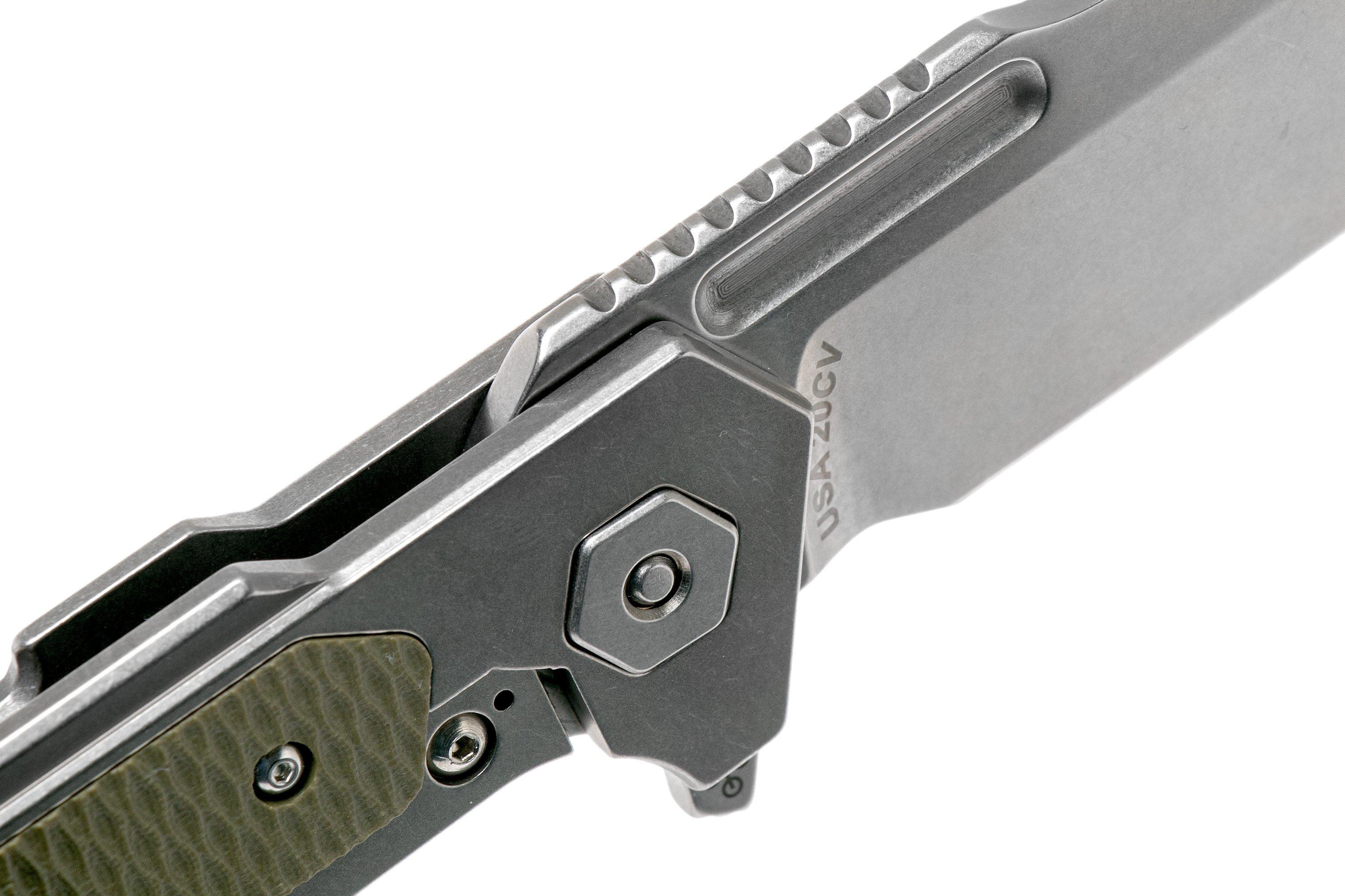 Rick Hinderer Fulltrack Spearpoint 20CV OD Green G10 pocket knife ...