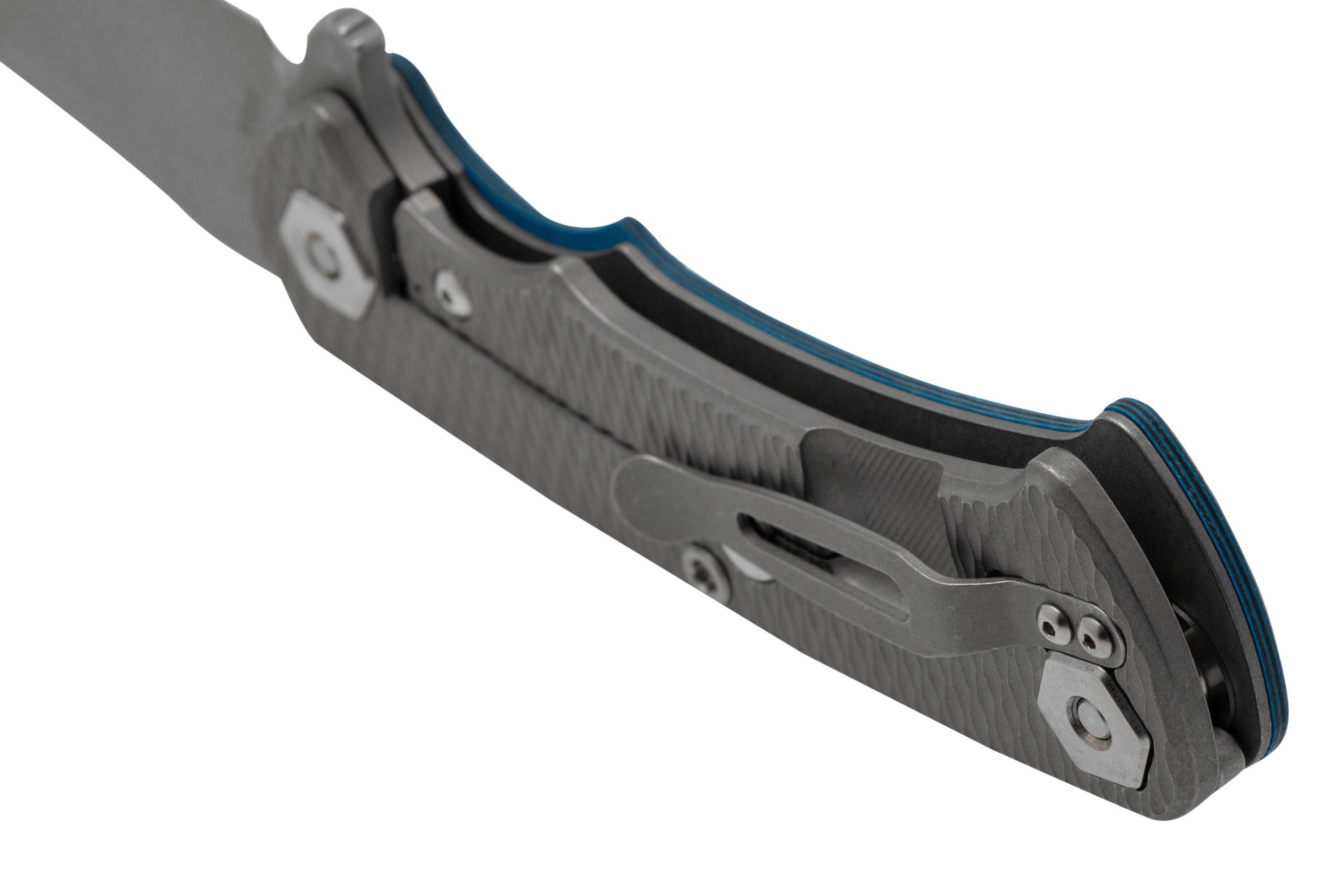 Rick Hinderer Project X, MagnaCut Clip point, Working Finish, Blue ...