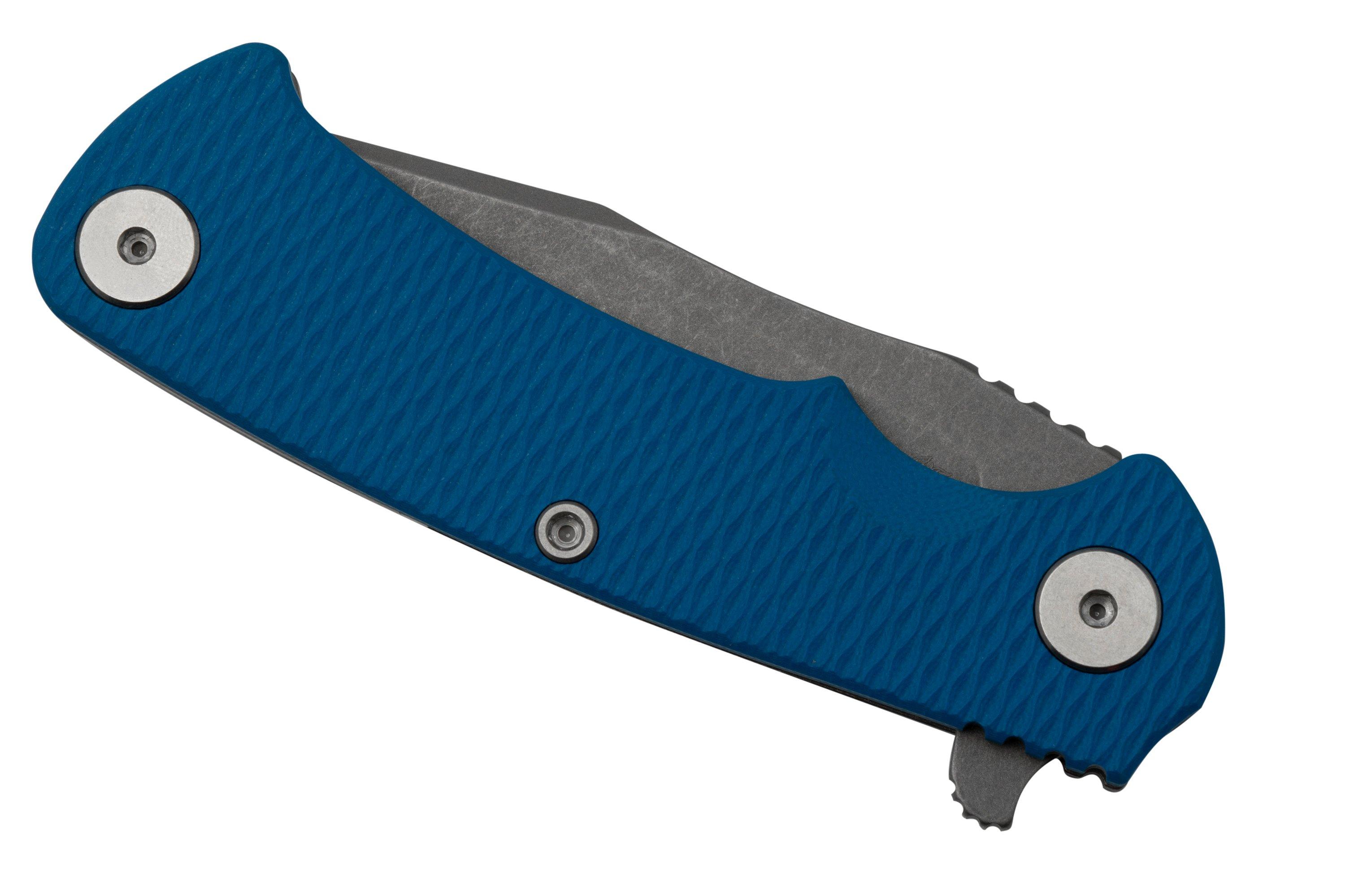 Rick Hinderer Project X, MagnaCut Clip point, Working Finish, Blue G10 ...