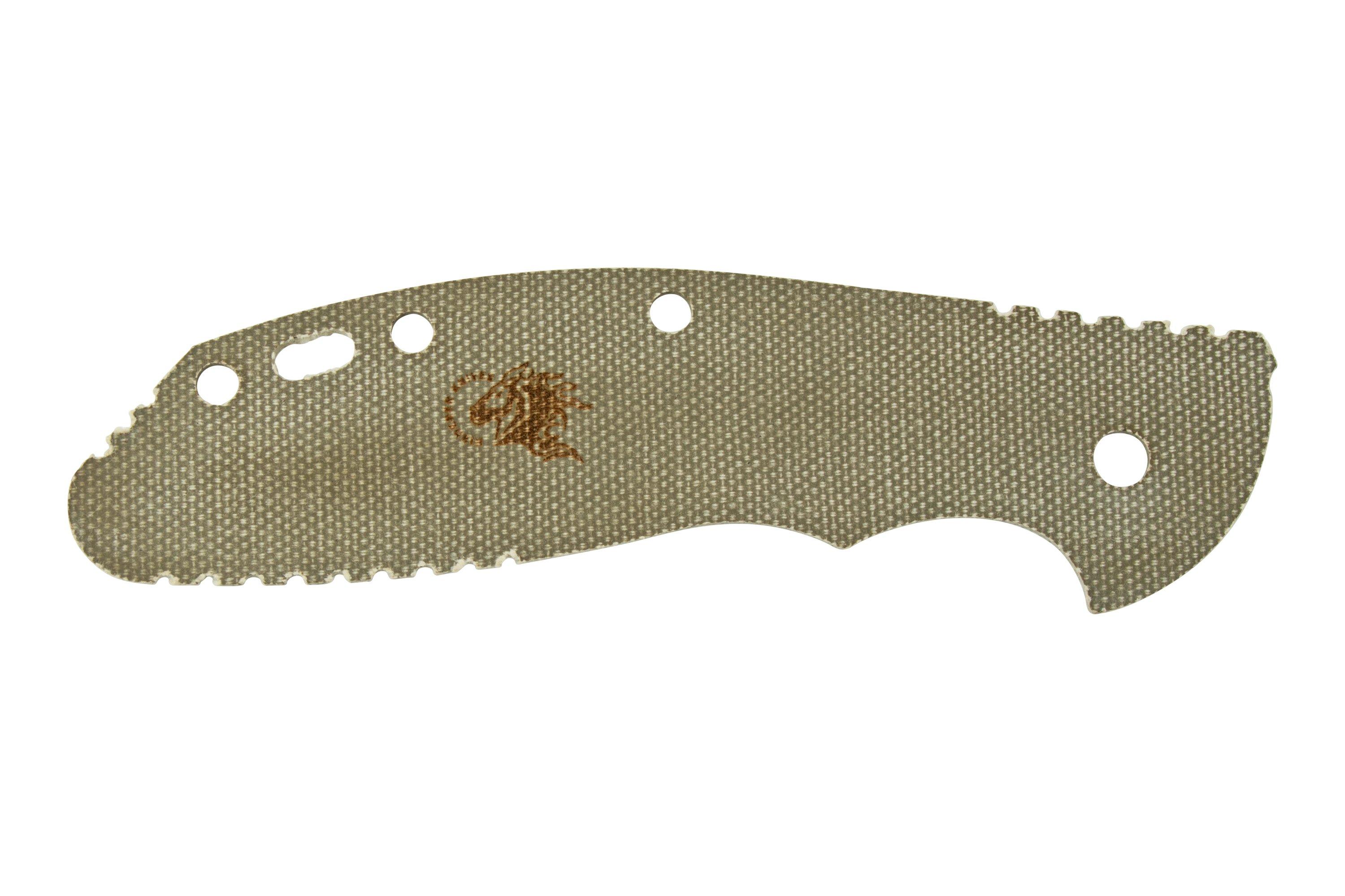 Rick Hinderer XM24 scale, Textured OD Green Canvas Micarta ...