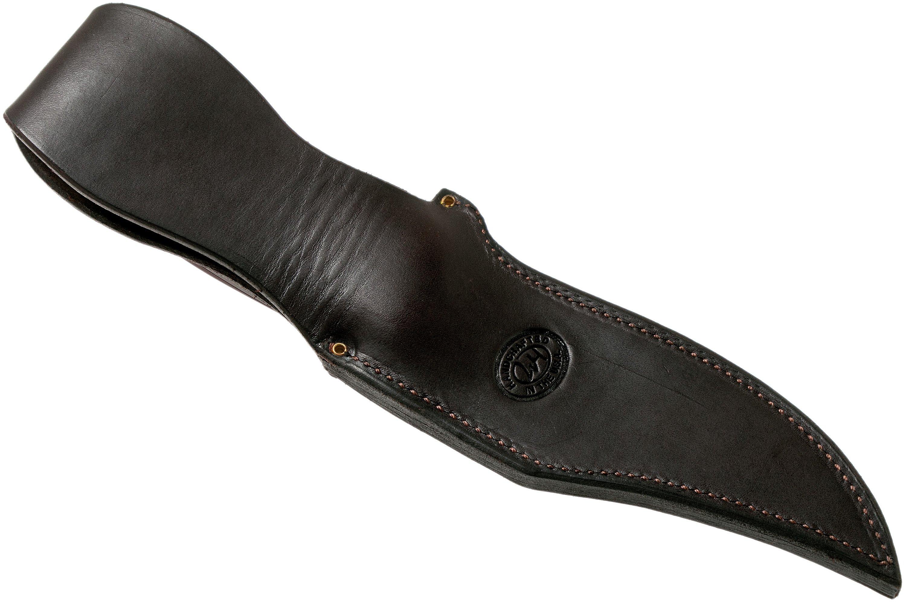 Rick Hinderer Ranch Bowie Burgundy Canvas micarta, Battle Black ...