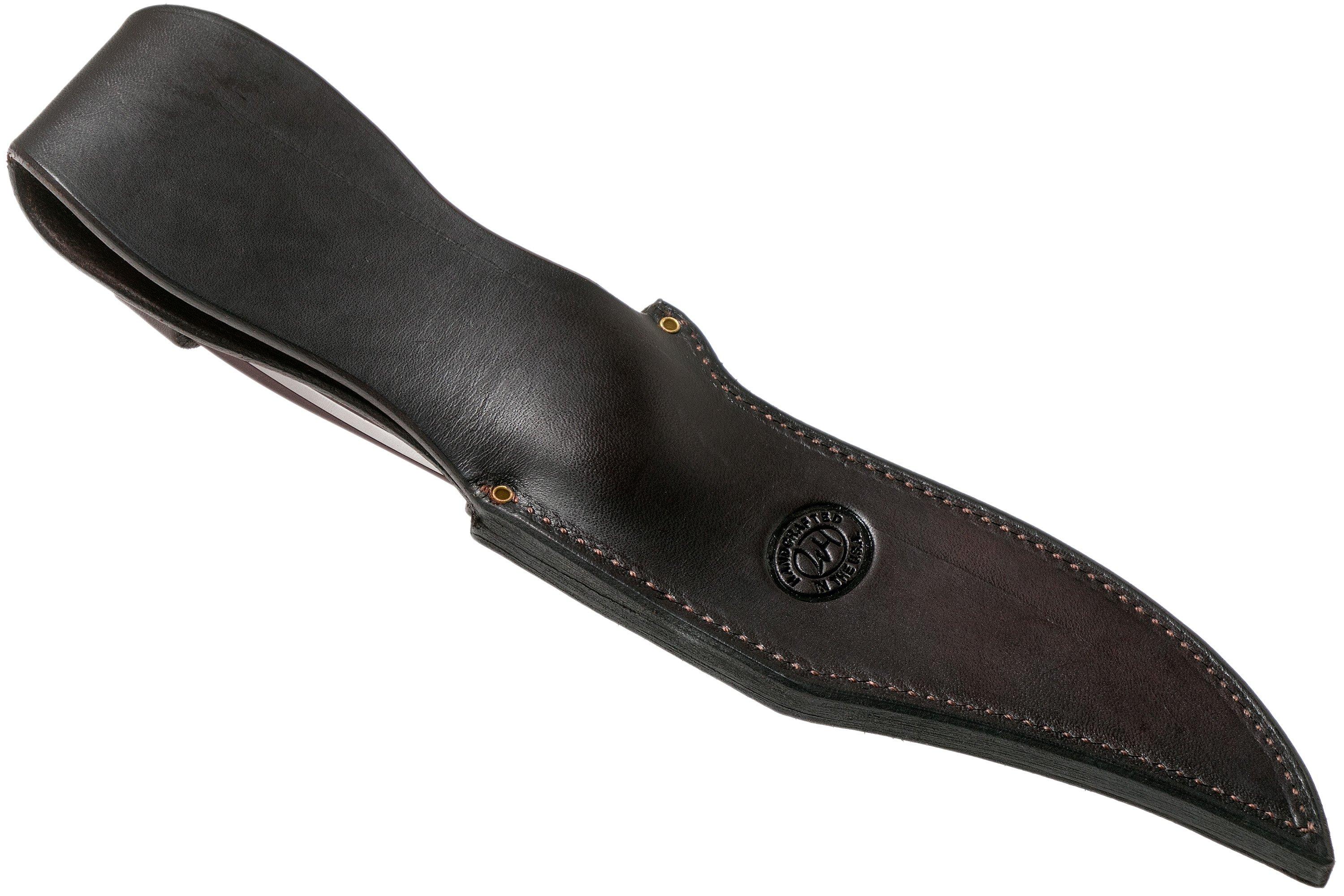 Rick Hinderer Ranch Bowie Burgundy Canvas Micarta, Stonewashed, bowie ...