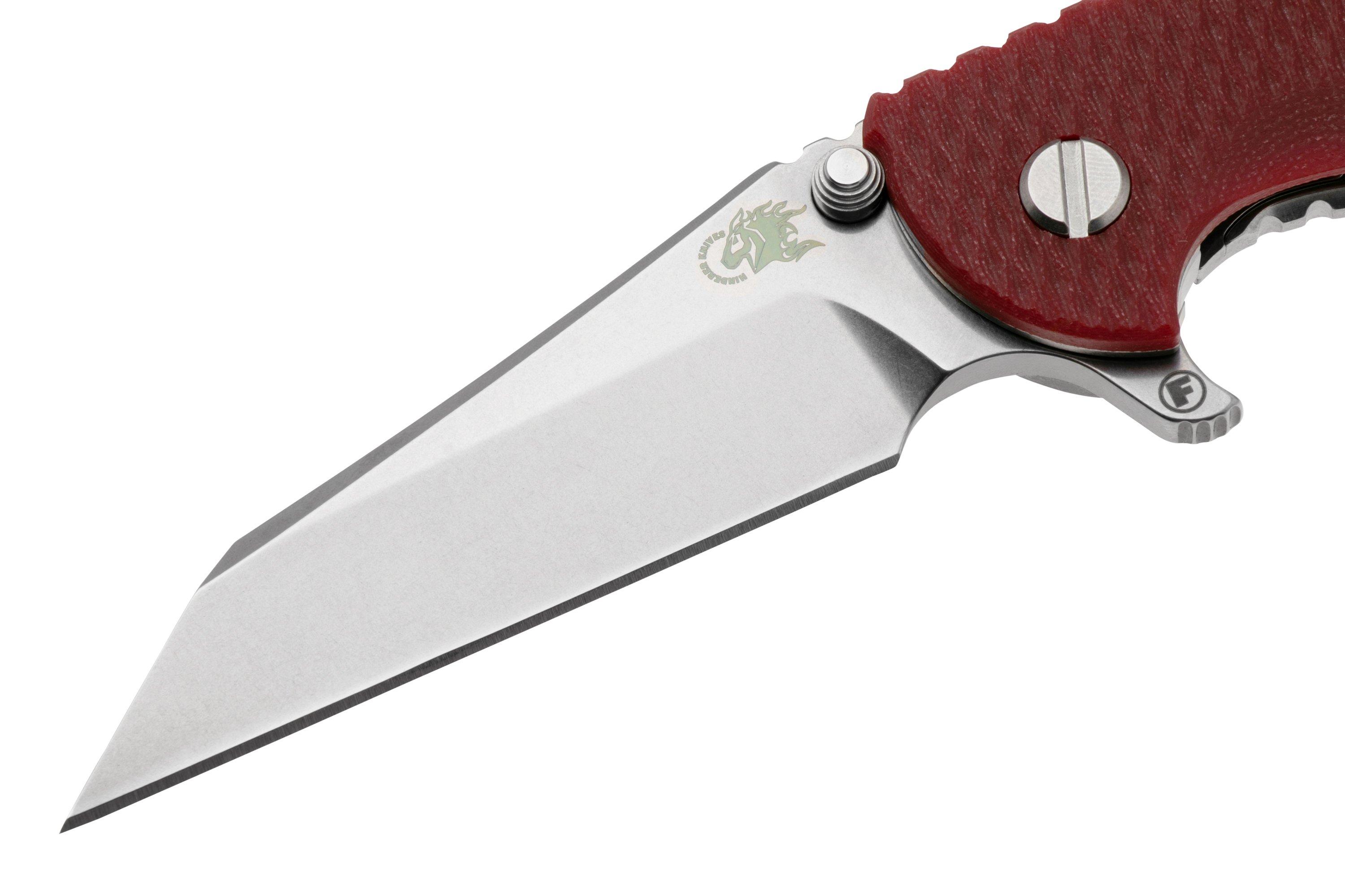 Rick Hinderer XM-18 3.5" S45VN Wharncliffe Fatty Tri-Way, Stonewashed ...