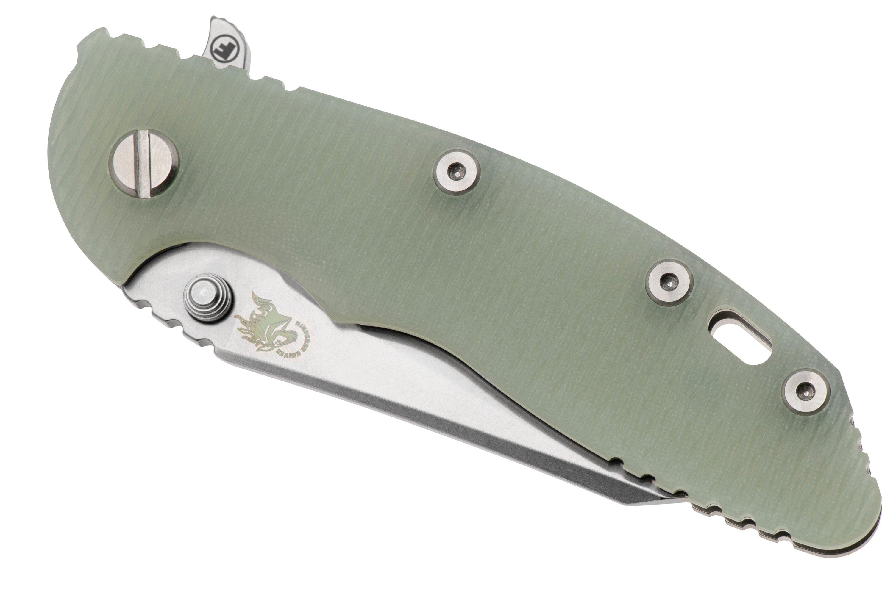 Rick Hinderer XM-18 3.5" S45VN Wharncliffe Fatty Tri-Way, Stonewashed ...