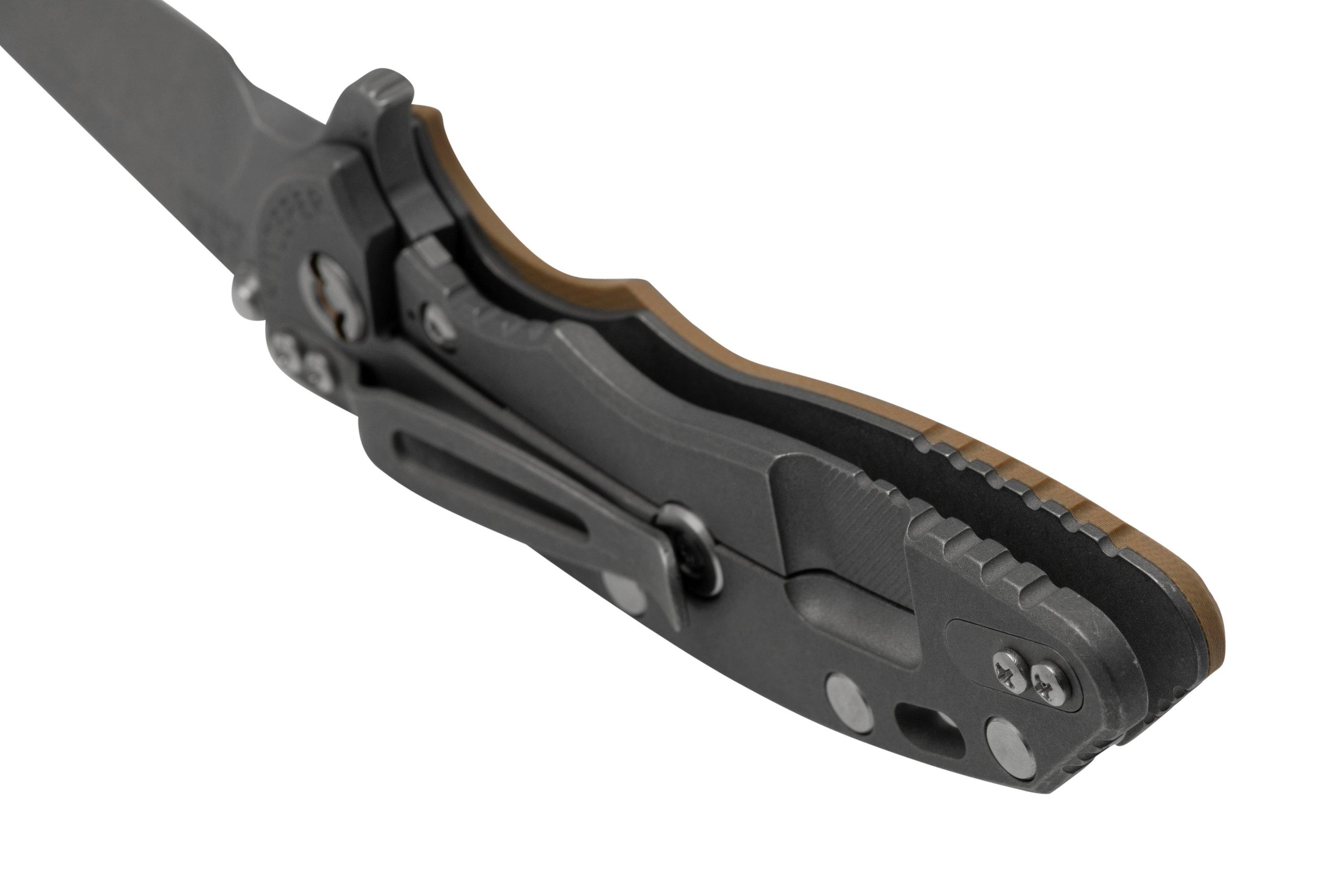 Rick Hinderer XM-18 3.5" Wharncliffe Fatty S45VN, Working Finish Coyote ...