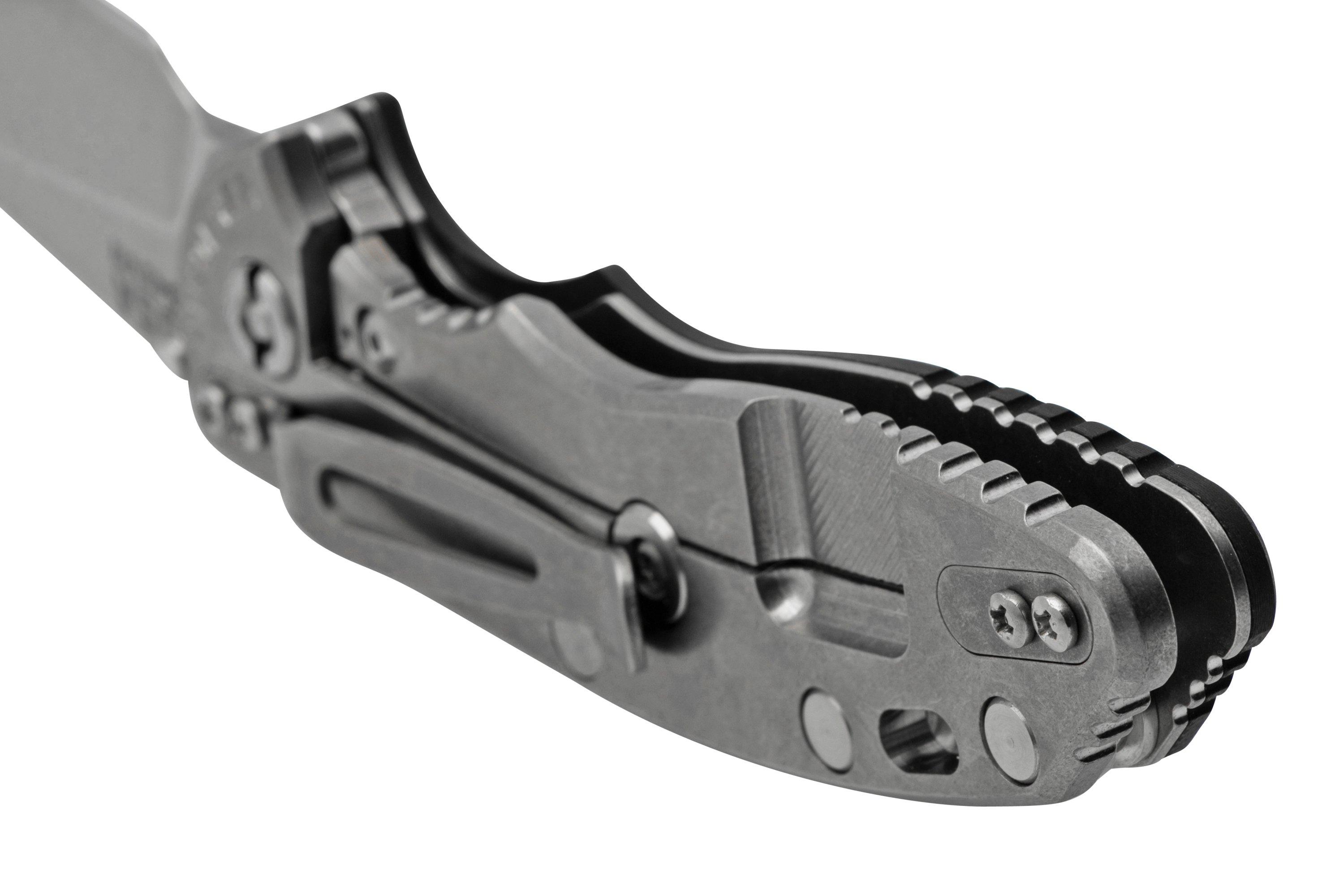 Rick Hinderer XM-18 3.5" Slicer Non-Flipper S45VN Stonewash Black G10 ...