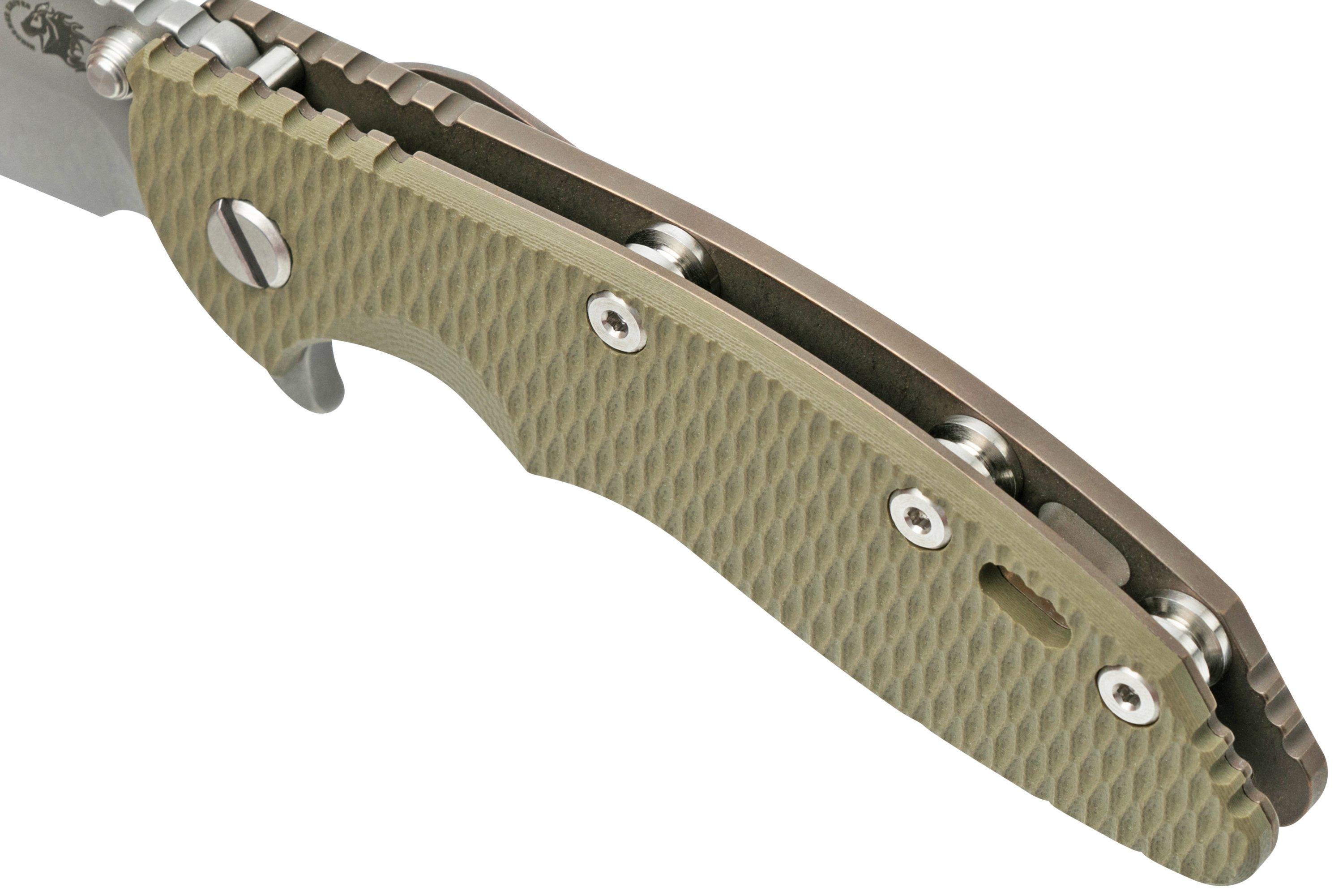 Rick Hinderer XM-18 3.5" Spanto S45VN Stonewash, Battle Bronze, OD ...