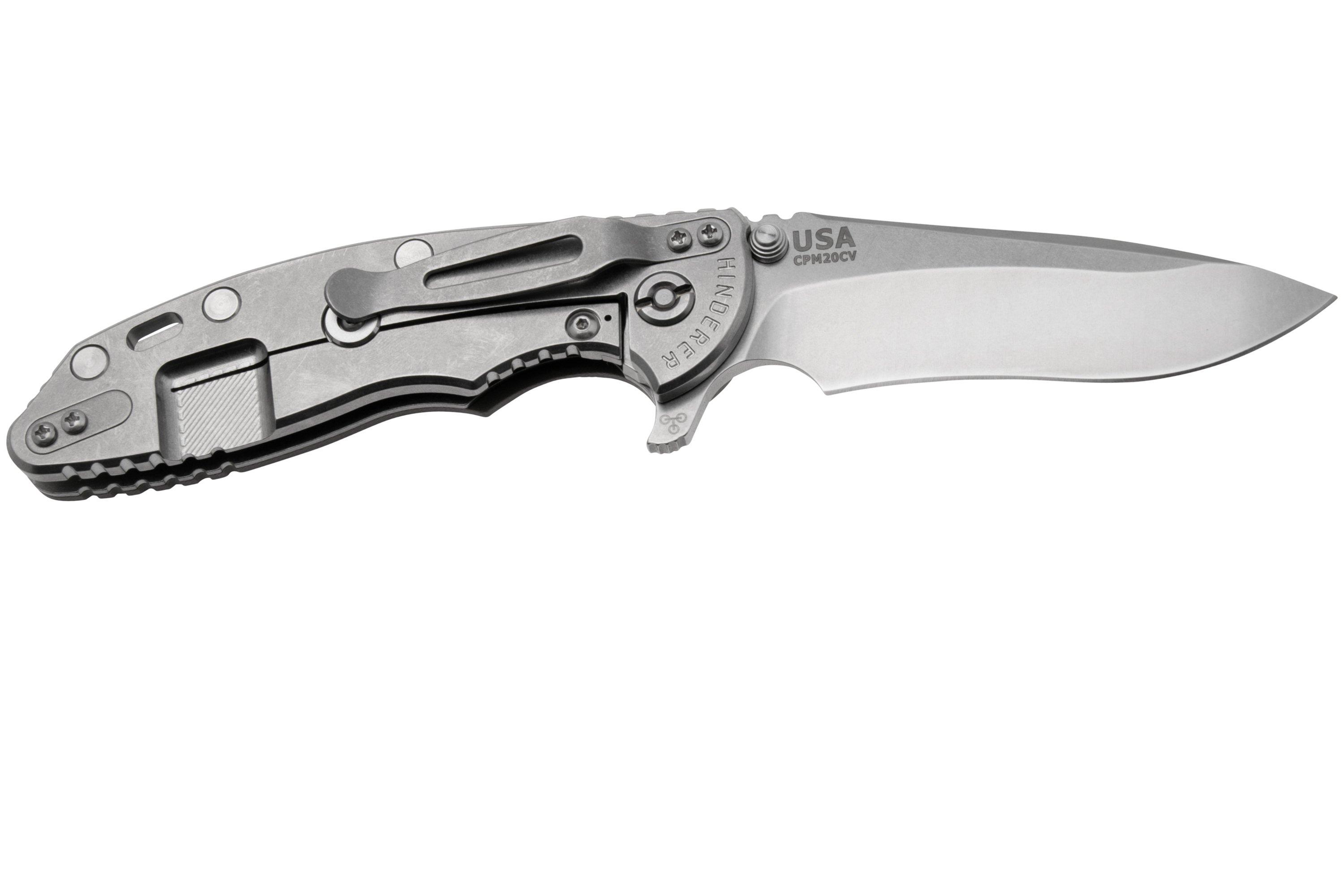Rick Hinderer XM-18, 3.5" Recurve Tri-way Stonewash Green G10 ...