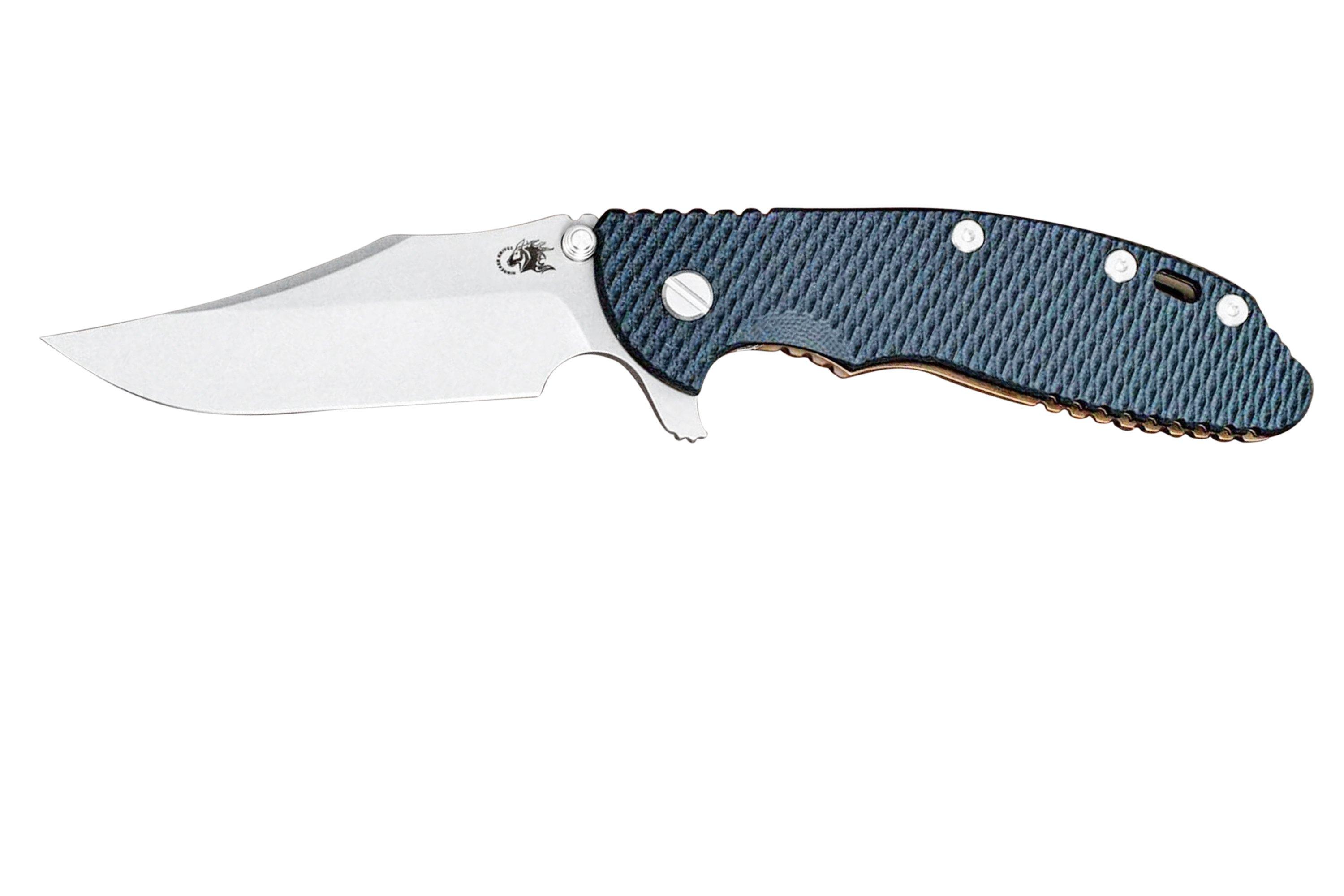 Rick Hinderer XM-24 4" Gen6 Sheepfoot 20CV, Battle Bronze, Black G10 ...