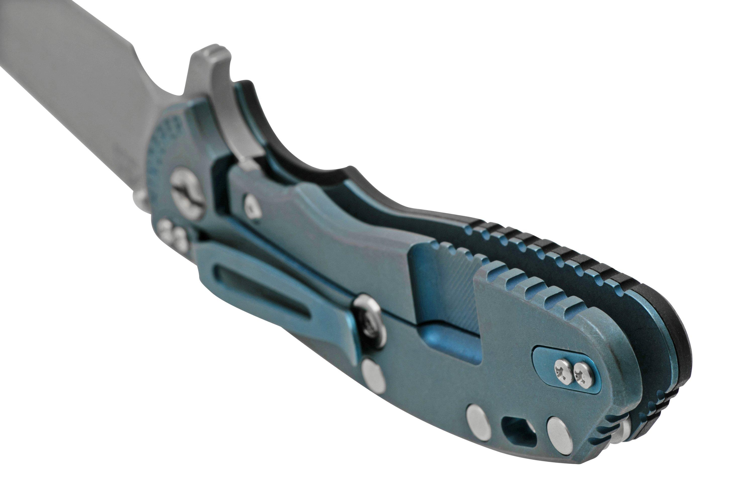 Rick Hinderer XM-24 4.0, S45VN Spanto, Battle Blue, Blue-Black G10 ...