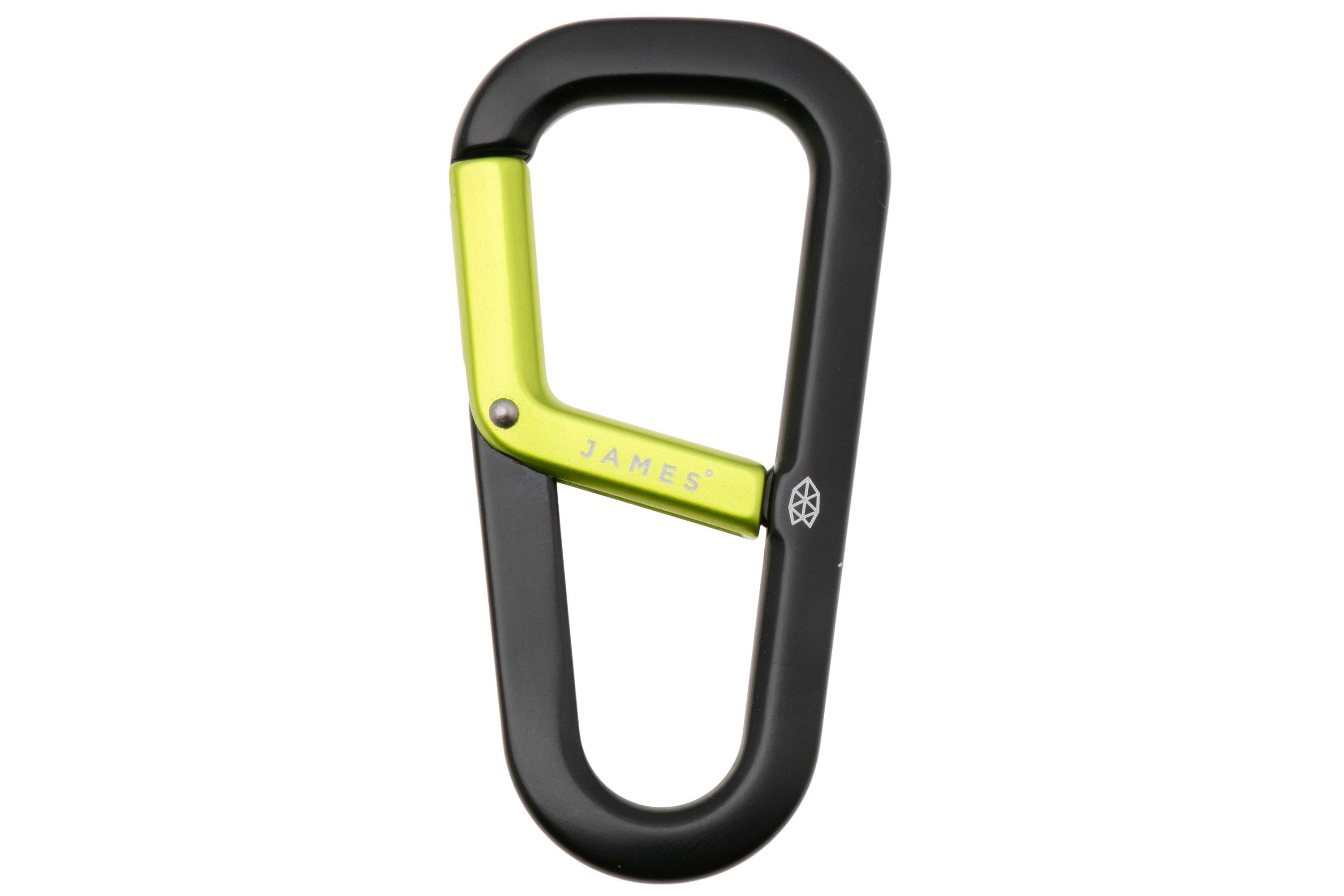 The James Brand The Hardin Black + Electric Moss ES204940-10 carabiner ...