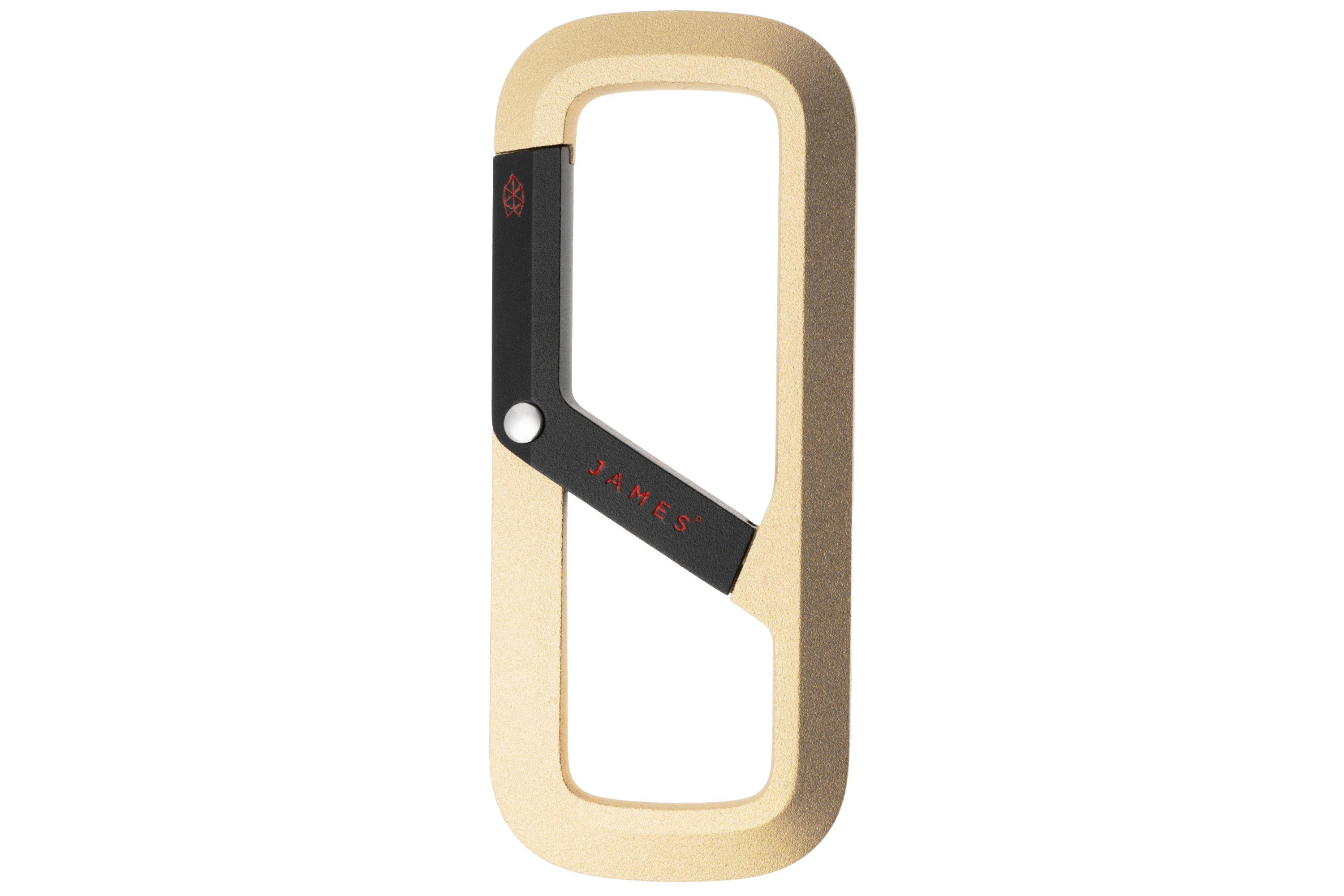 The James Brand The Madison ES216990-10 Gold + Black, karabijnhaak ...