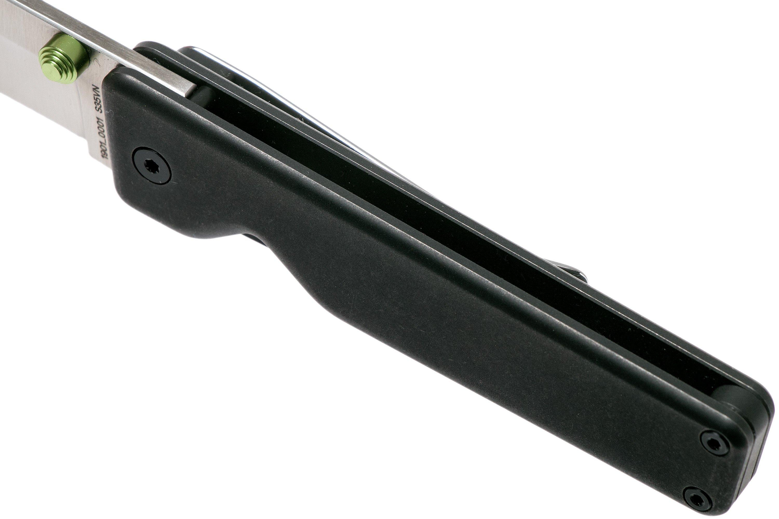 The James Brand Chapter, S35VN, black + satin pocket knife ...
