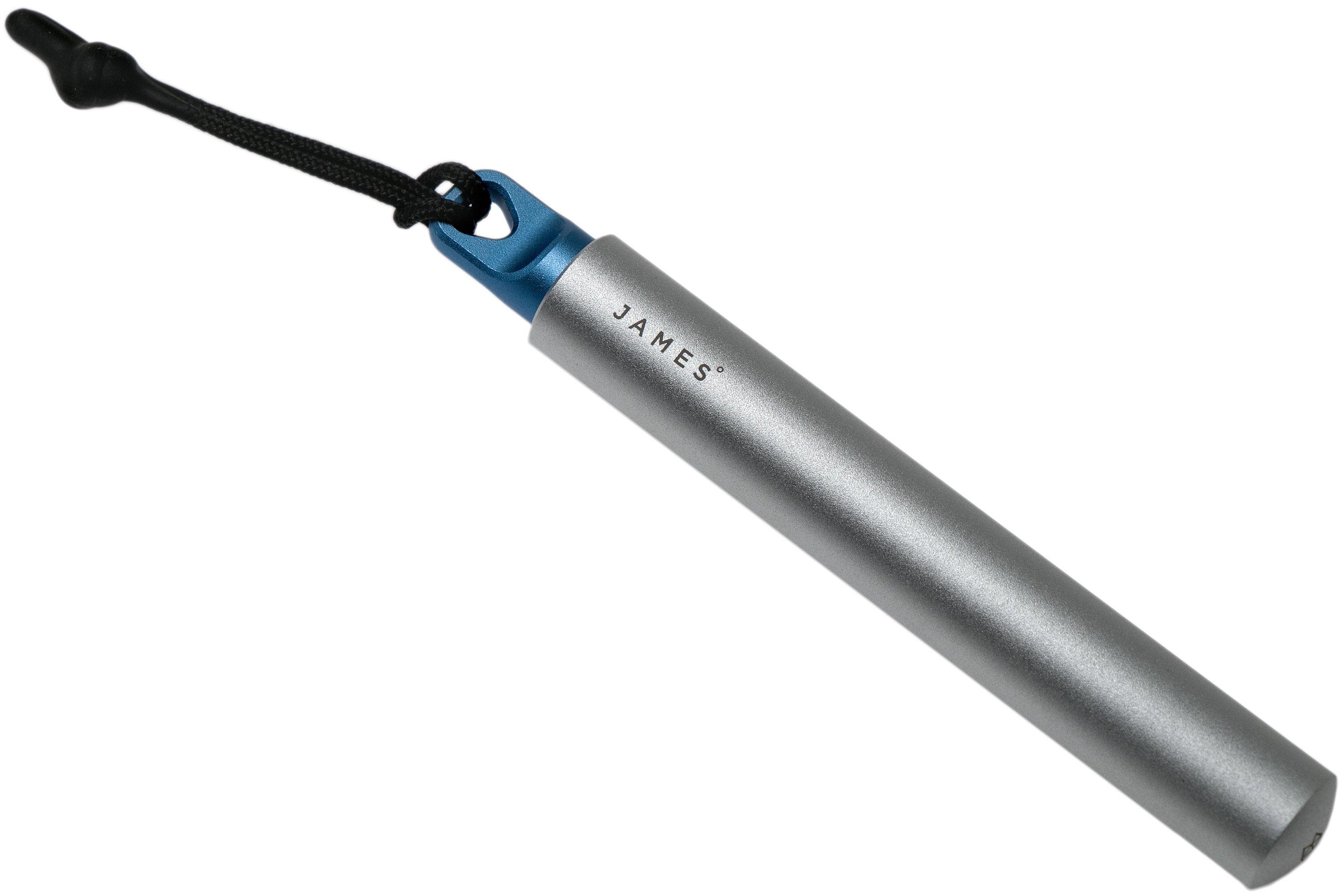 The James Brand Stilwell steel blue + silver pen | Advantageously ...