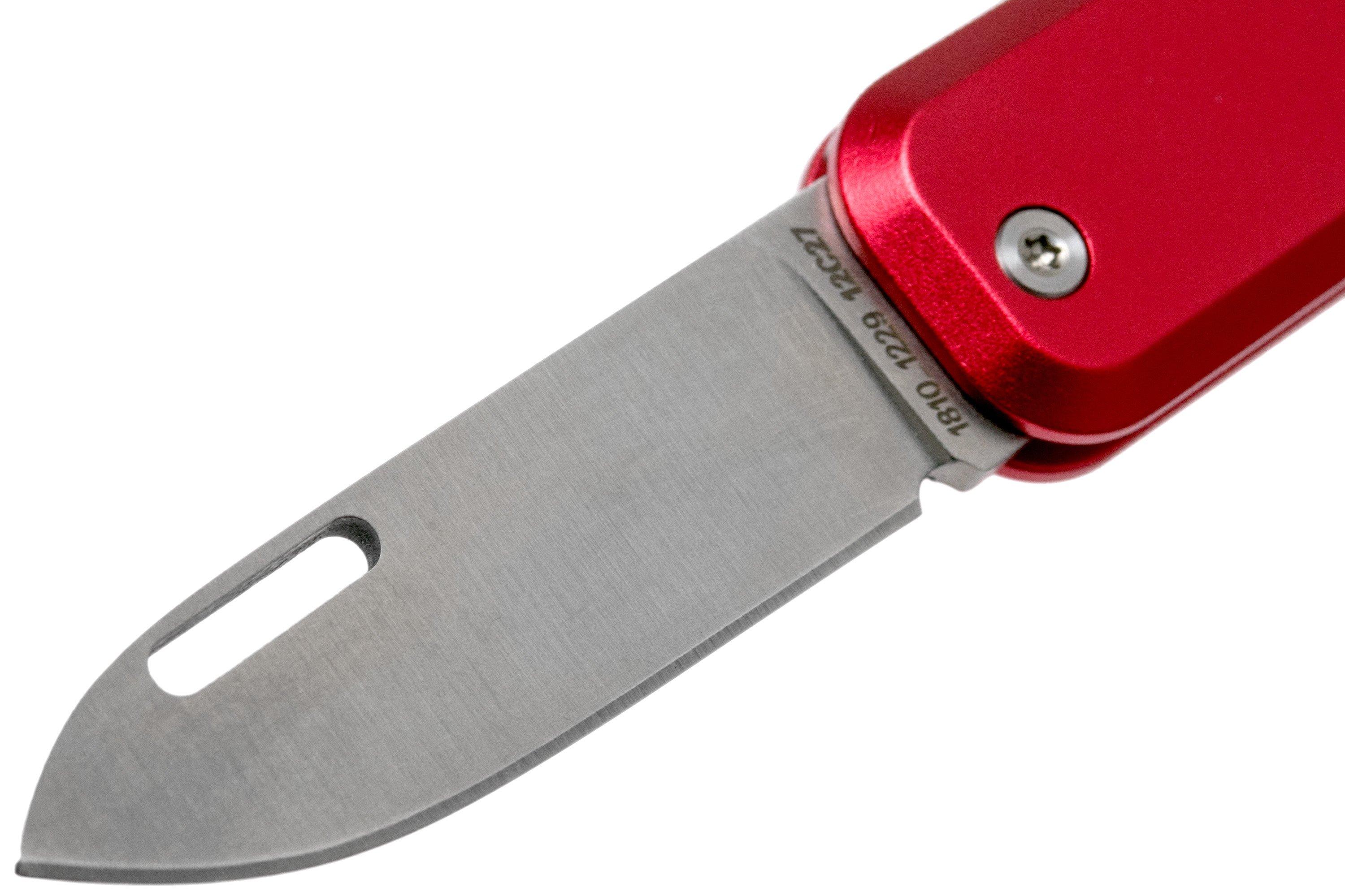The James Brand Elko, red + satin pocket knife | Advantageously ...