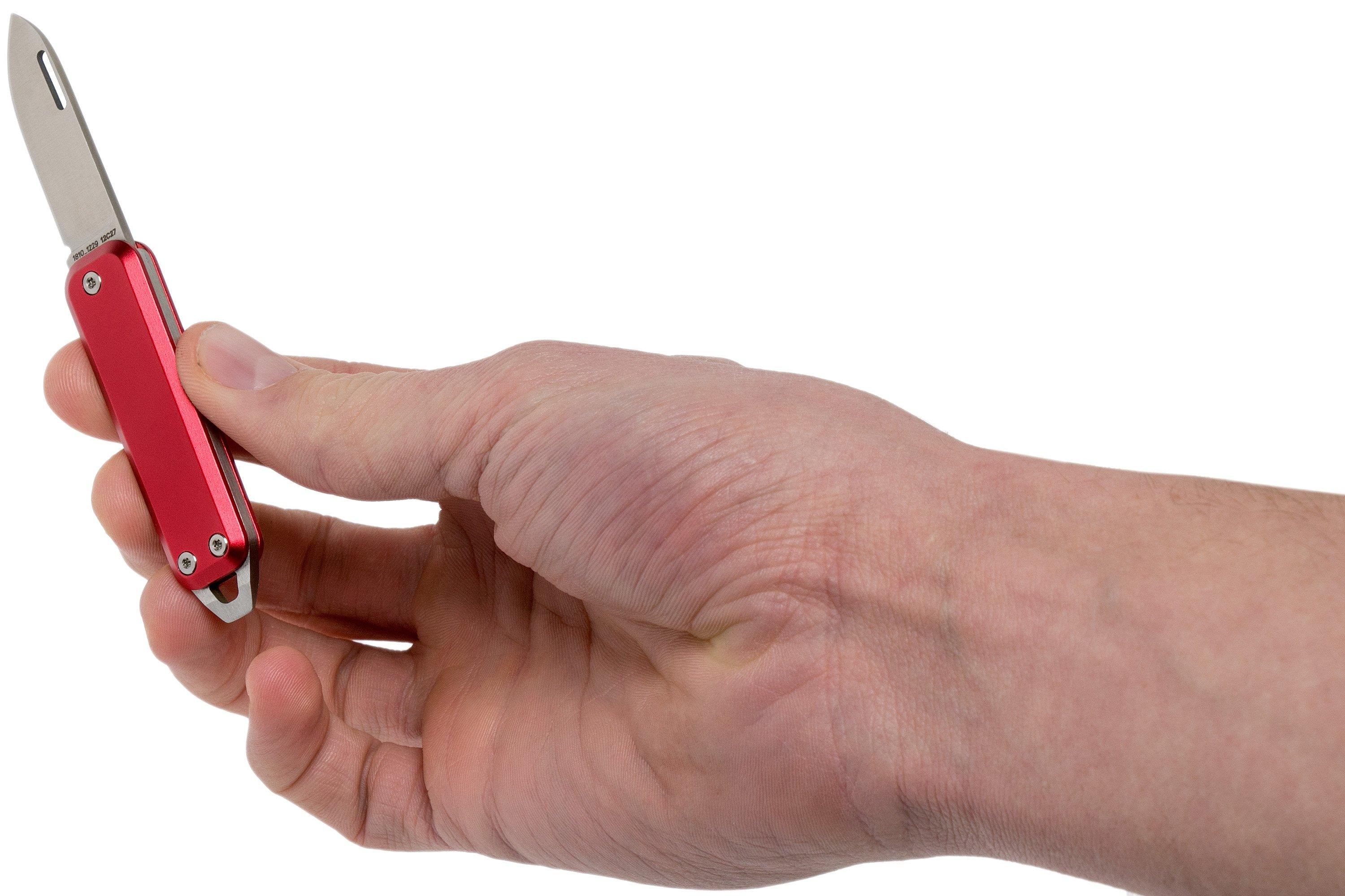 The James Brand Elko, red + satin pocket knife | Advantageously ...