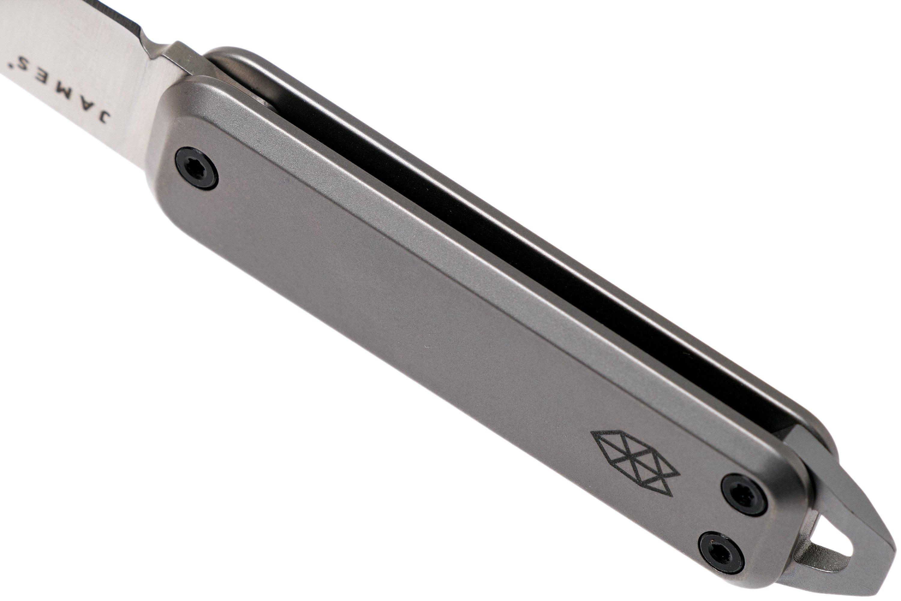 The James Brand Elko, titanium + satin zakmes | Voordelig kopen bij ...