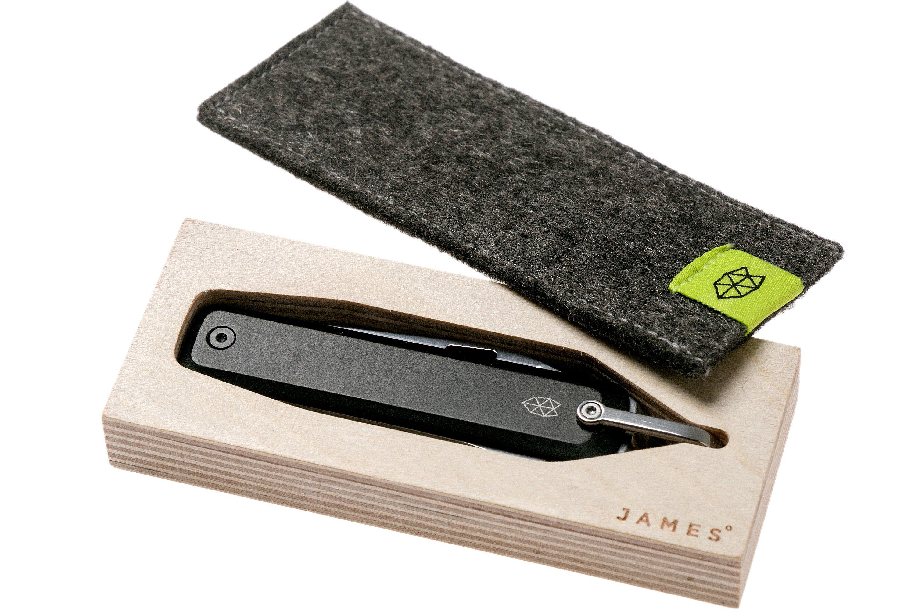 The James Brand Ellis, black zakmes | Voordelig kopen bij knivesandtools.be