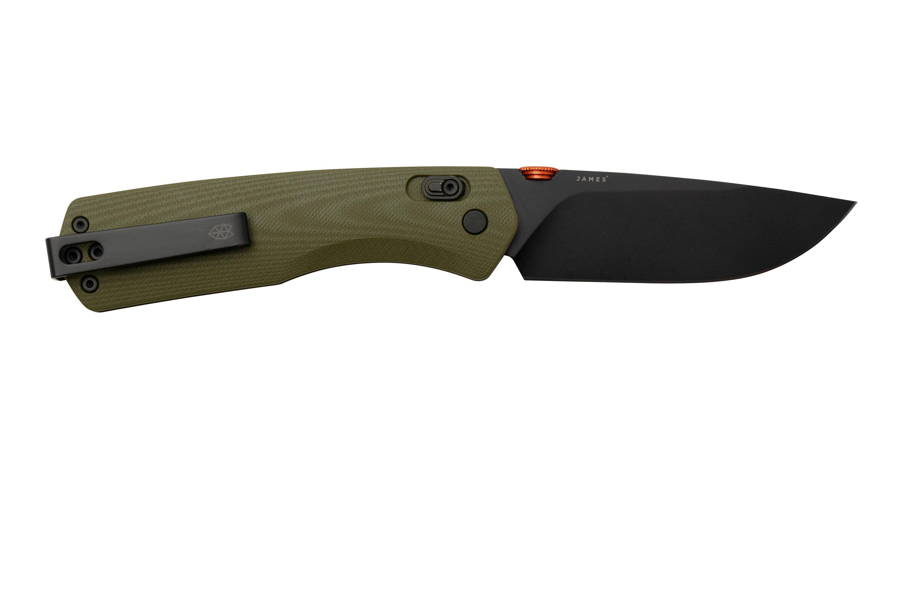 The James Brand The Carter XL, OD Green G10+ Orange, Black, KKN116194 ...