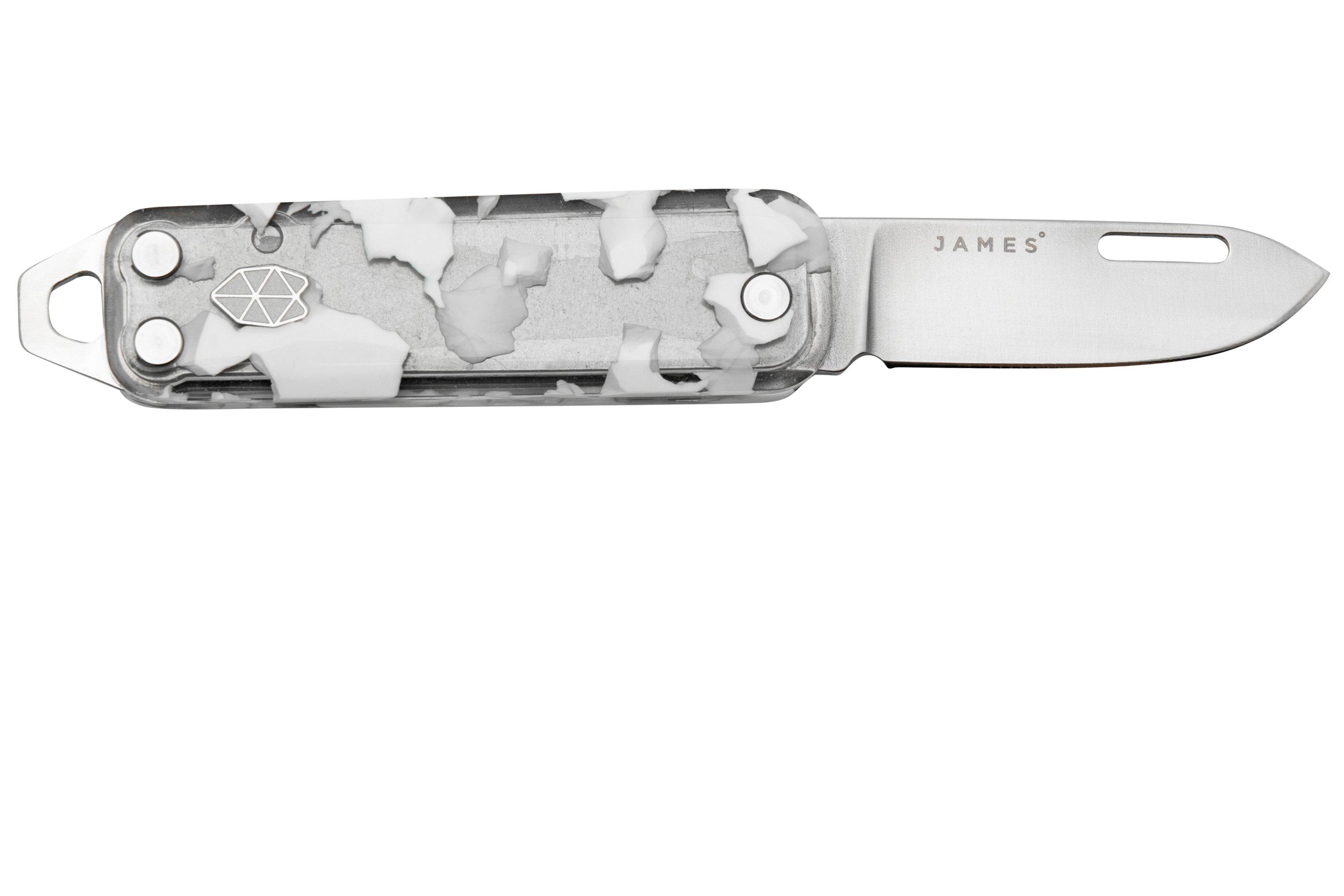 The James Brand KN117198-00 Arctic Tortoise Acetate, Stainless Steel ...