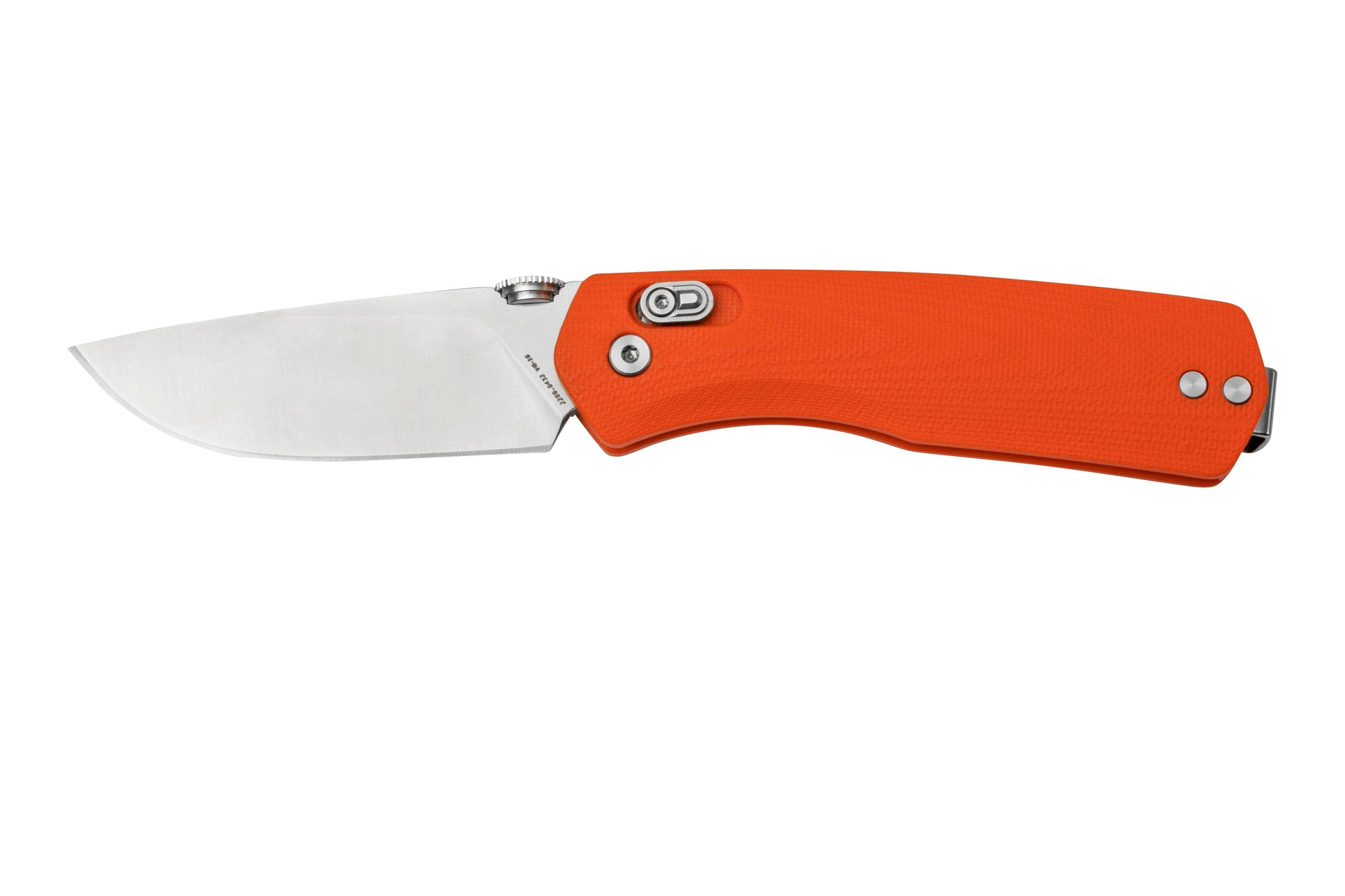 The James Brand The Carter Orange G10 + Stainless Straight, JAKN108188 ...