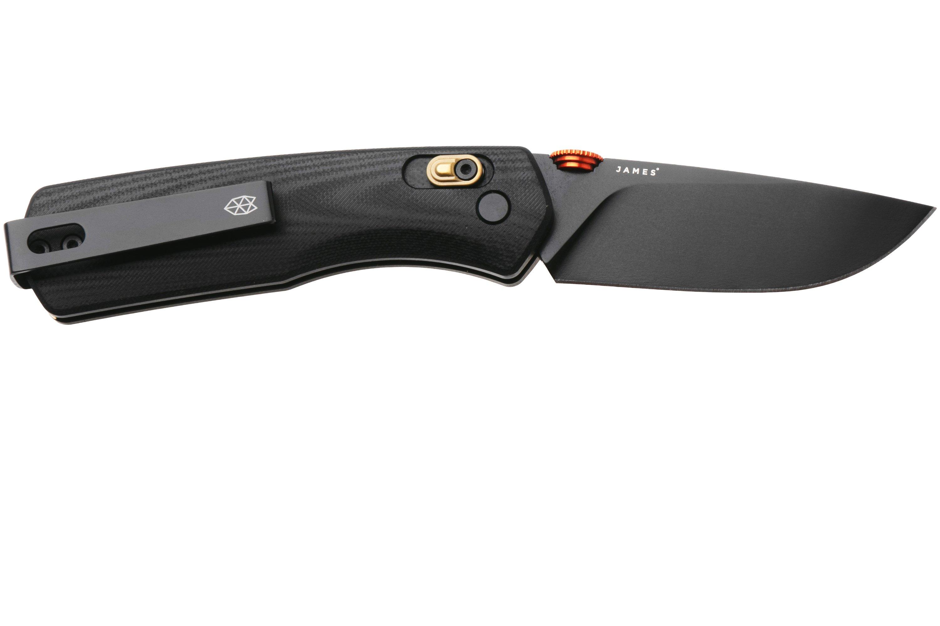 The James Brand The Carter KN108263-00 Black + Fire, pocket knife ...