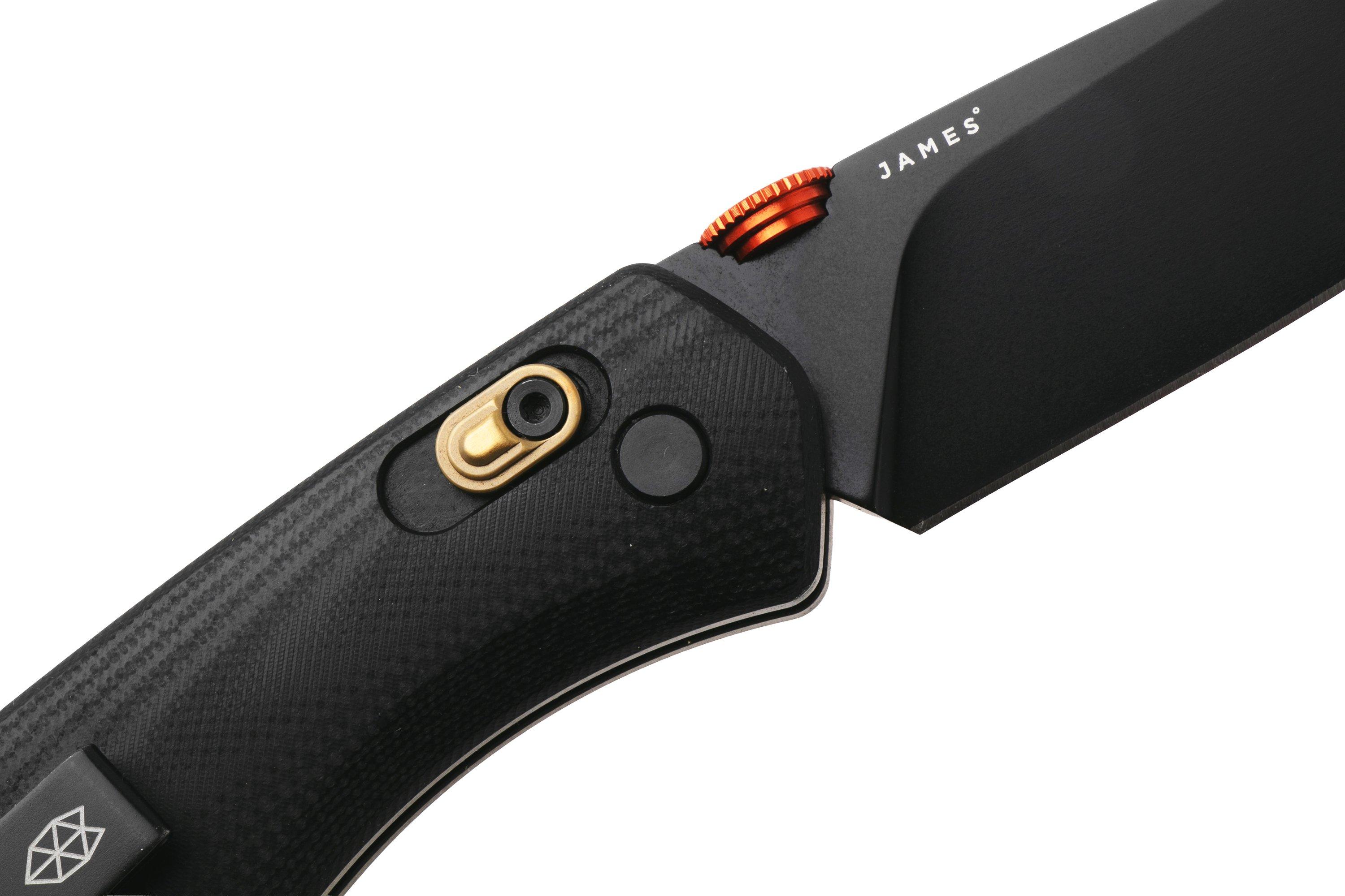 The James Brand The Carter KN108263-00 Black + Fire, pocket knife ...