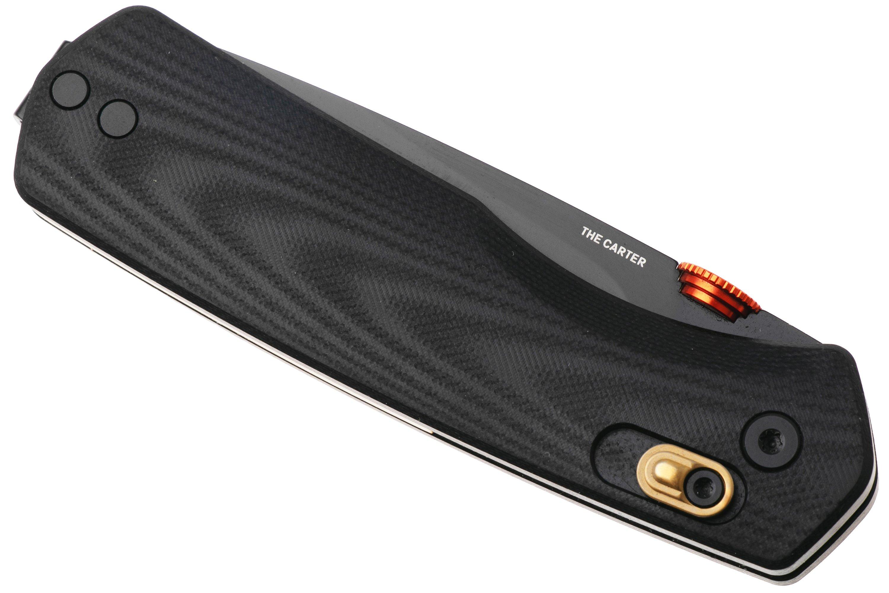 The James Brand The Carter KN108263-00 Black + Fire, pocket knife ...