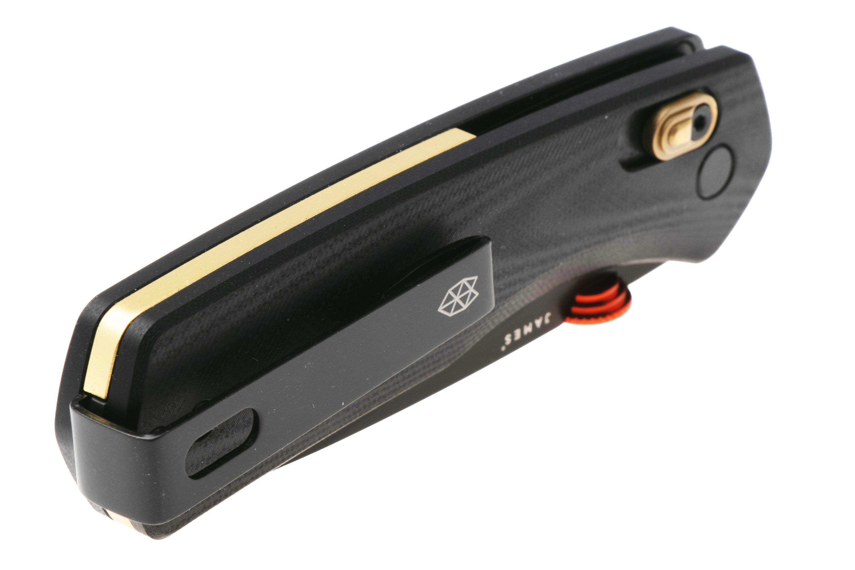 The James Brand The Carter KN108263-00 Black + Fire, pocket knife ...