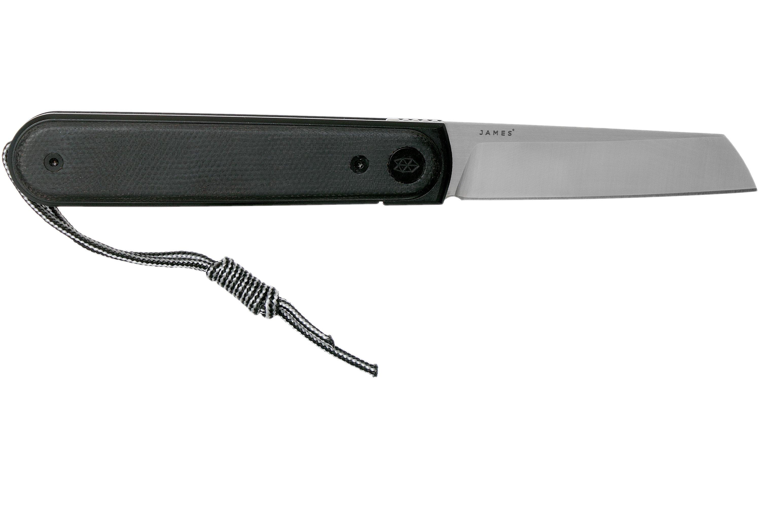 The James Brand The Duval Black Micarta KN109143-00 pocket knife ...