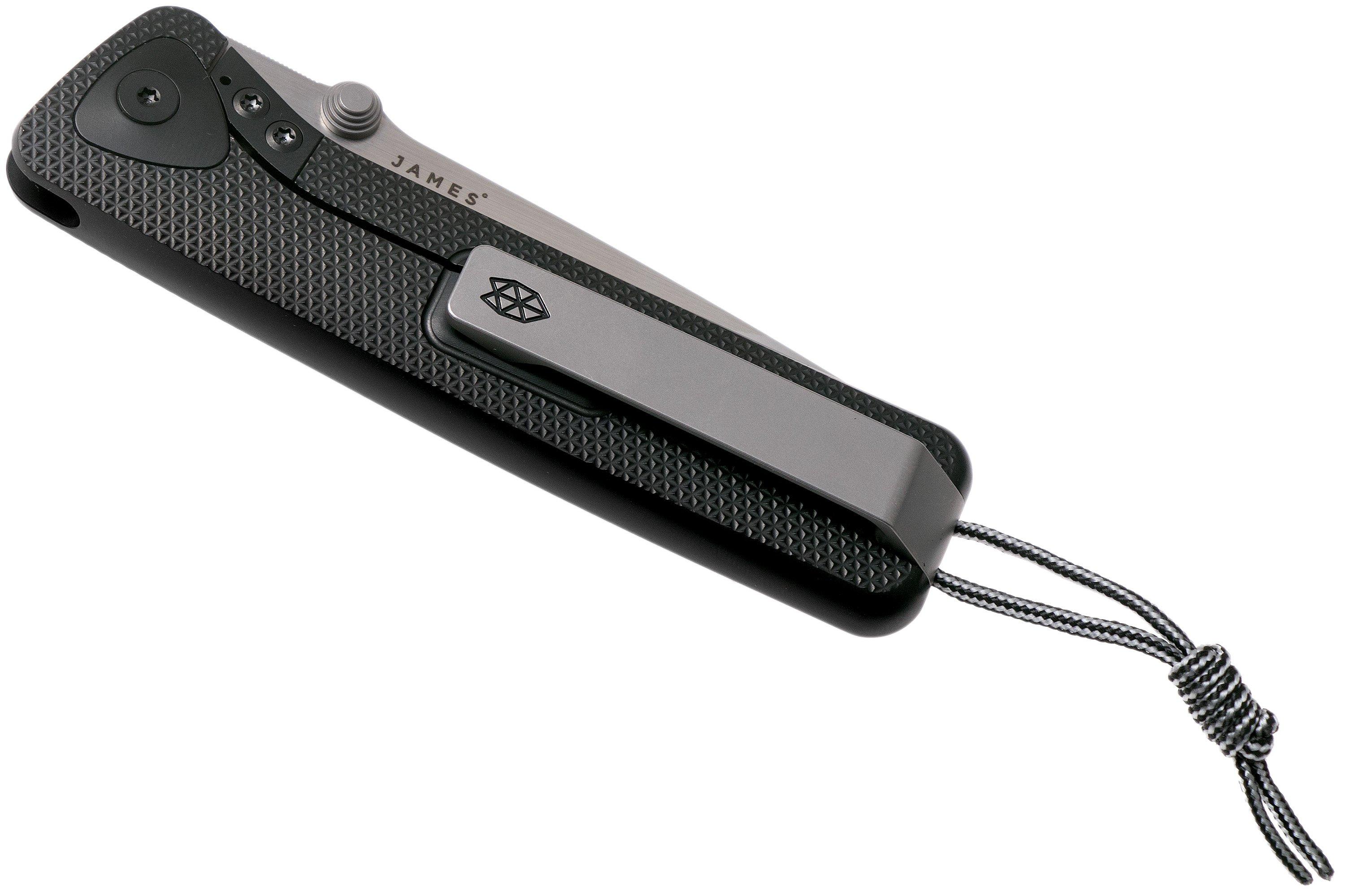 The James Brand The Barnes Black Titanium KN114107-00 pocket knife ...