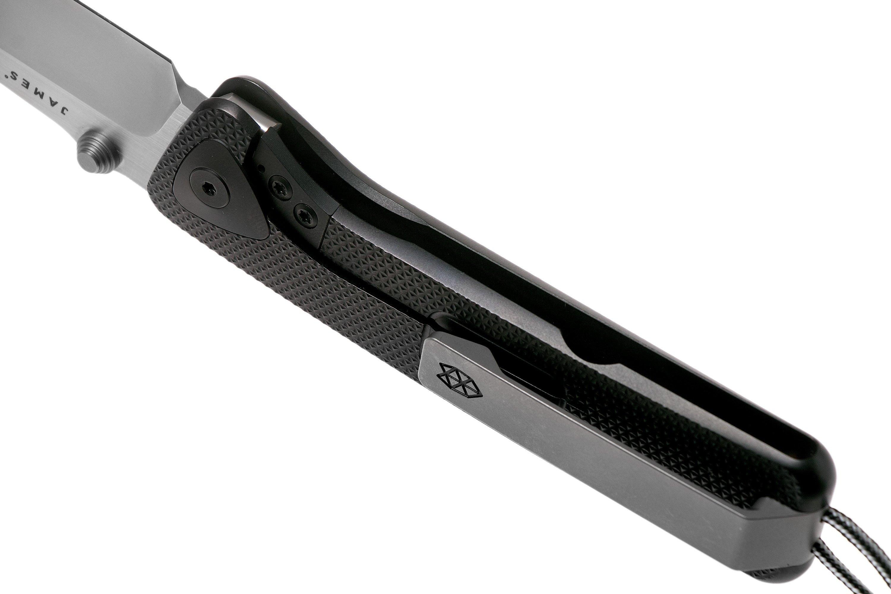 The James Brand The Barnes Black Titanium KN114107-00 pocket knife ...