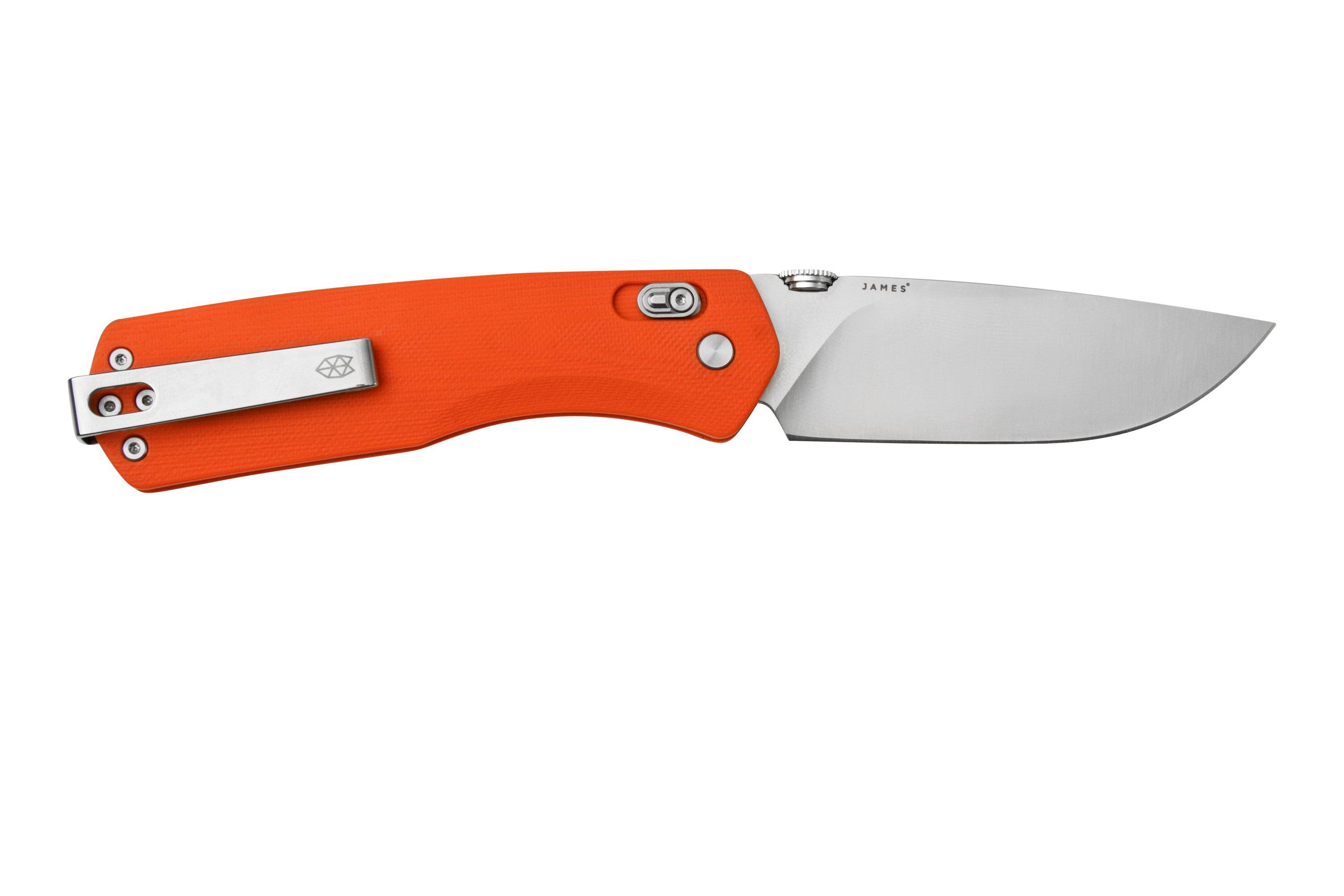The James Brand The Carter XL, Orange G10, Stainless JAKN116188-00 ...
