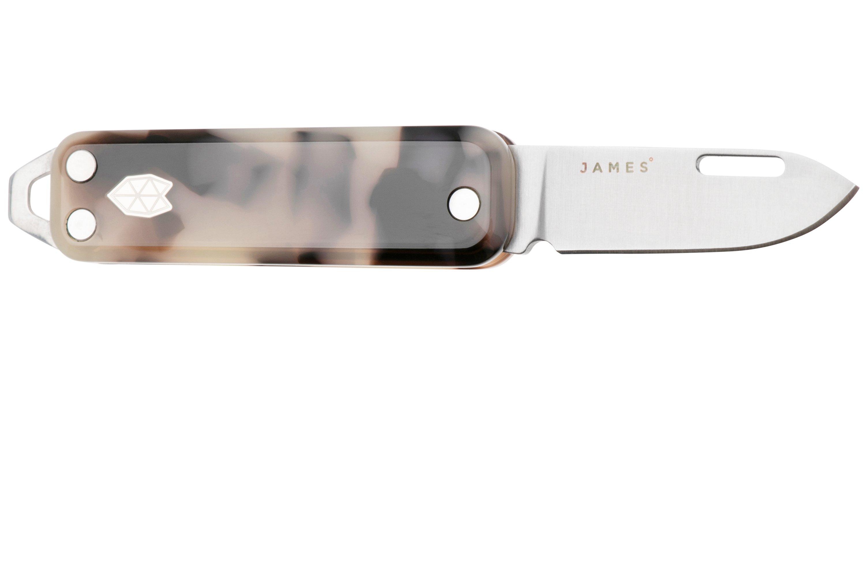 The James Brand The Elko Desert Tortoise Stainless Eco Acetate Straight ...