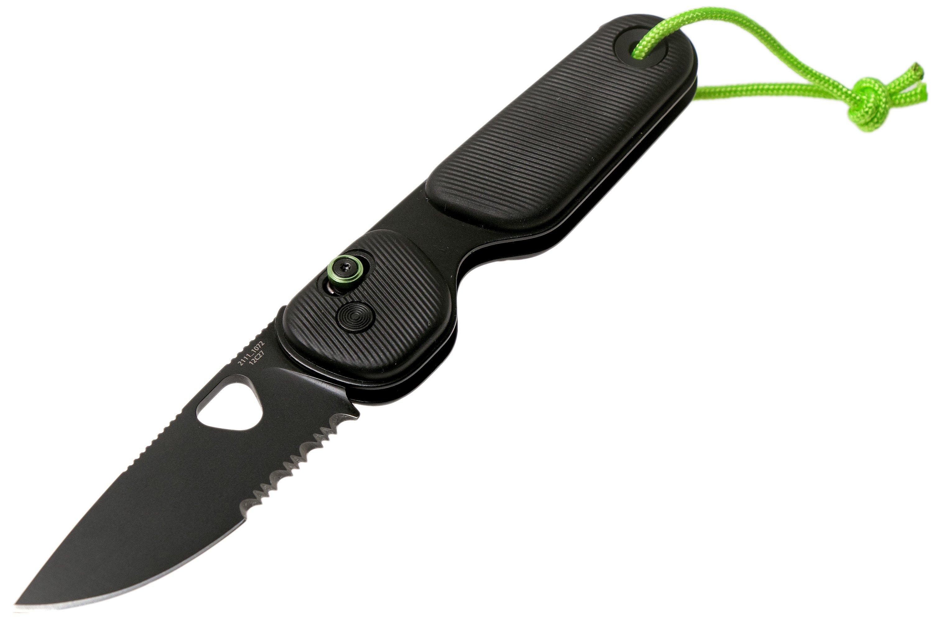 The James Brand The Redstone, Black + Black, Serrated, canivete ...