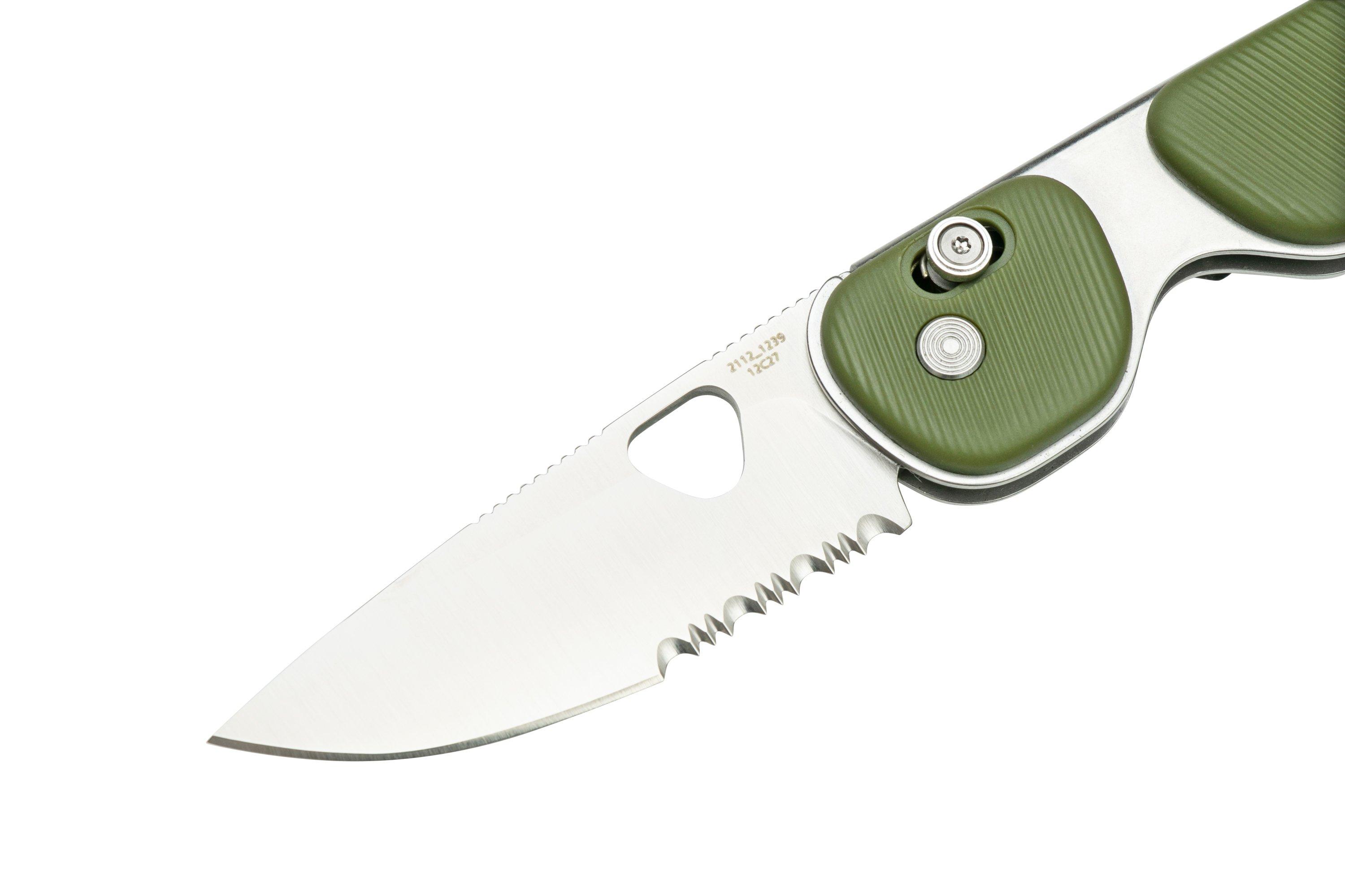 The James Brand The Redstone OD Green, Stainless Serrated KN118169-01 ...