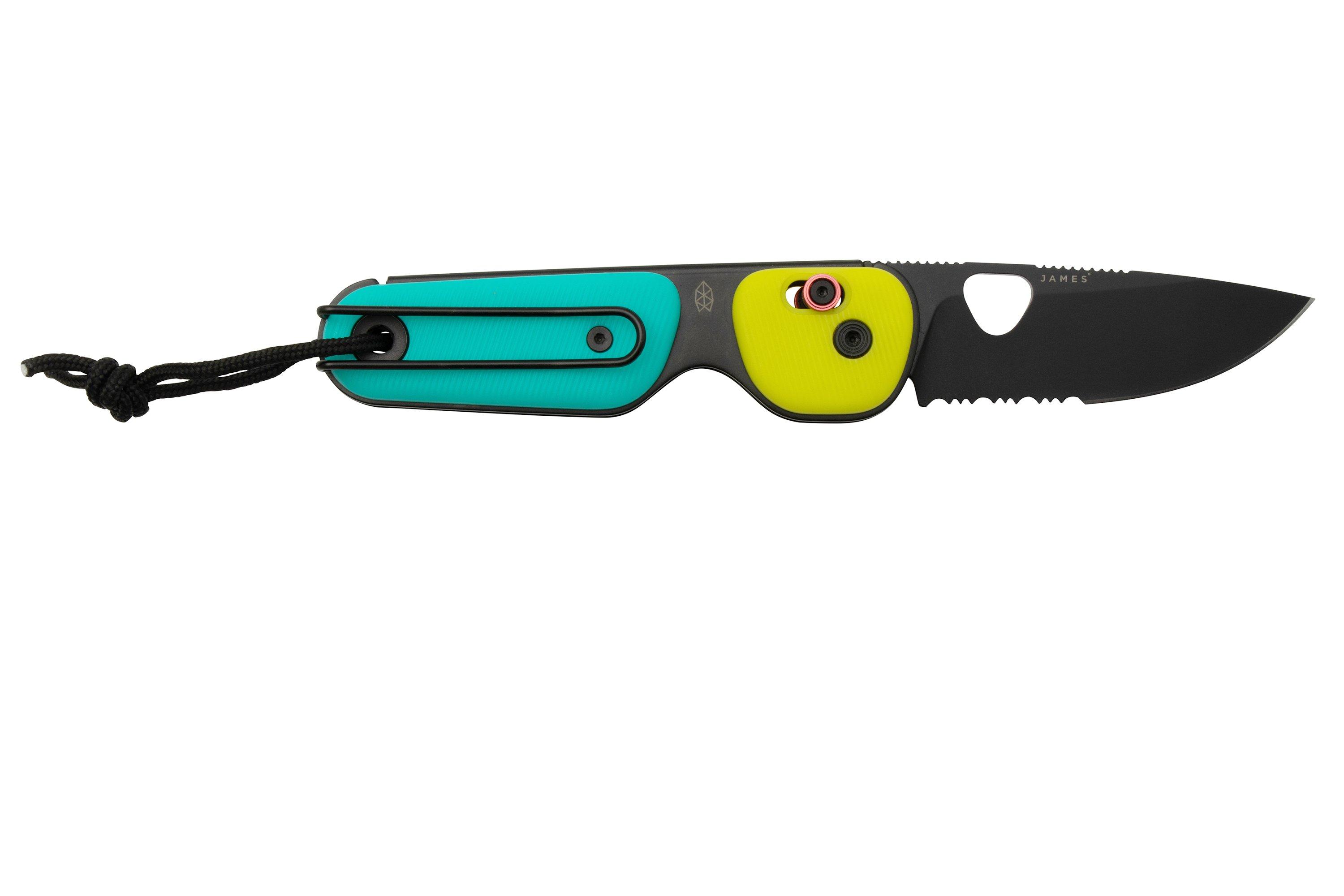The James Brand The Redstone, Neon, Turquoise PP, black, Serrated ...