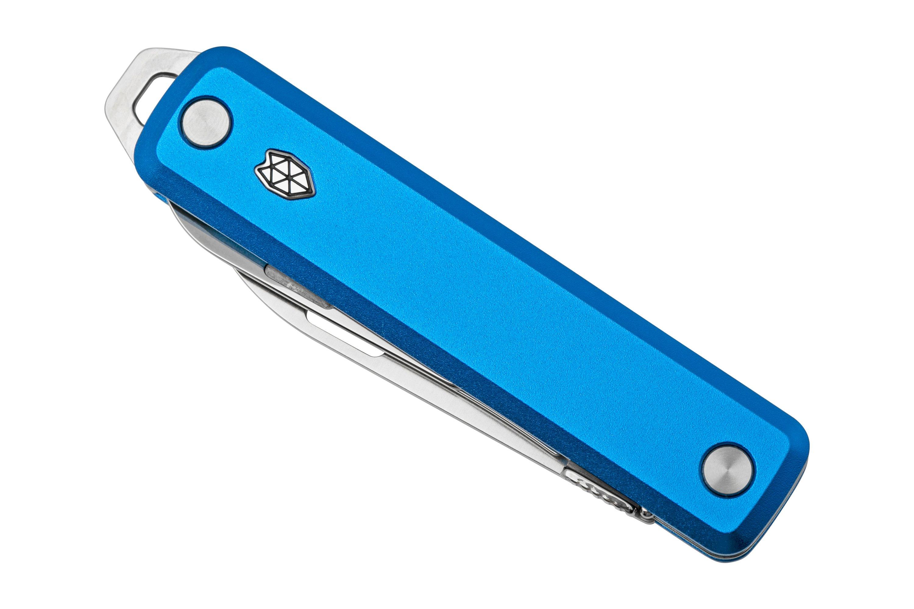 The James Brand The Ellis Scissors, Cerulean, Aluminum Serrated, pocket ...