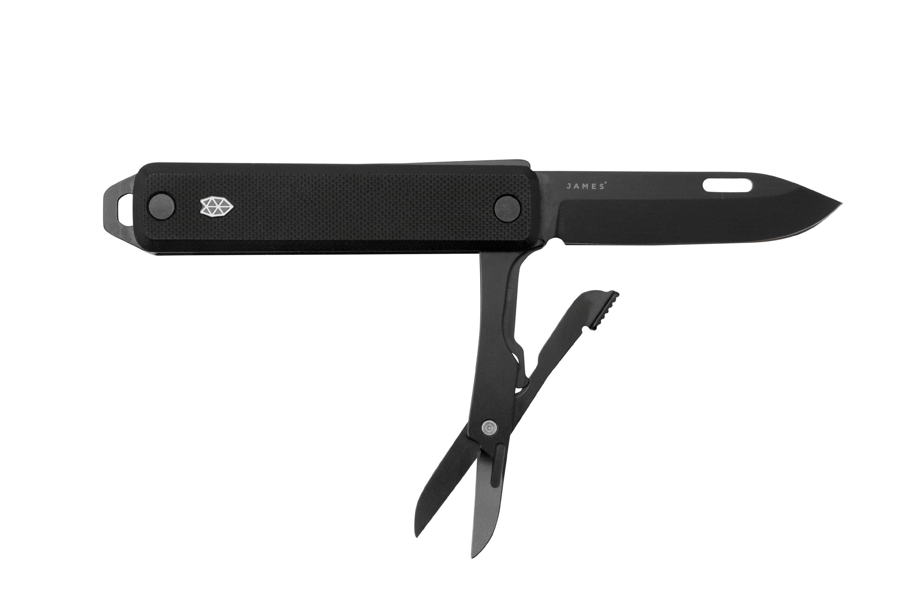 The James Brand The Ellis Scissors KN119113-00 Black G10, Straight ...