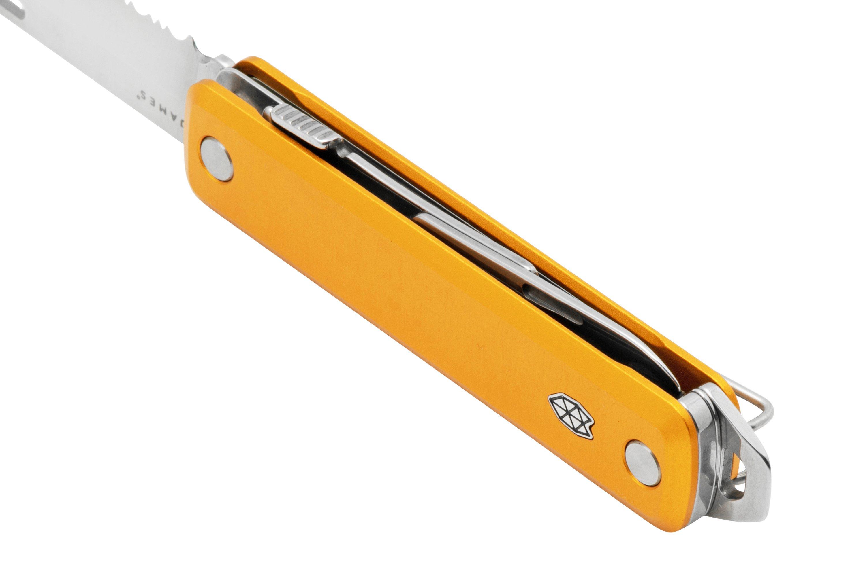 The James Brand The Ellis Scissors, Canary, Aluminum Serrated, zakmes ...