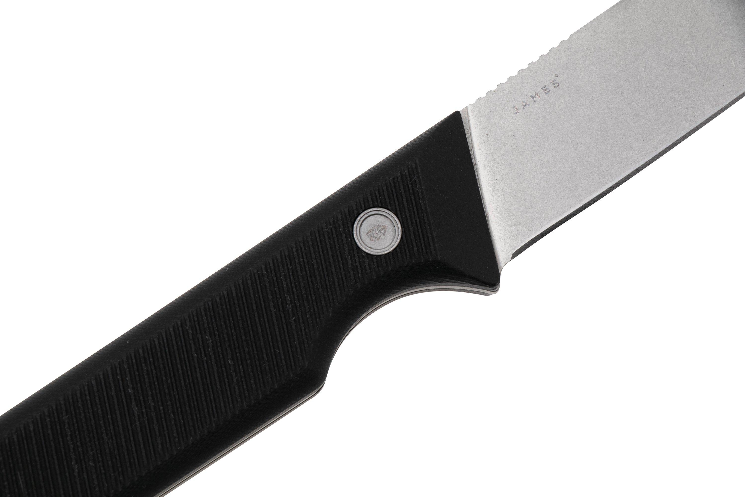 The James Brand The Humboldt KN130114-00 Böhler N690 Stonewash, Black ...