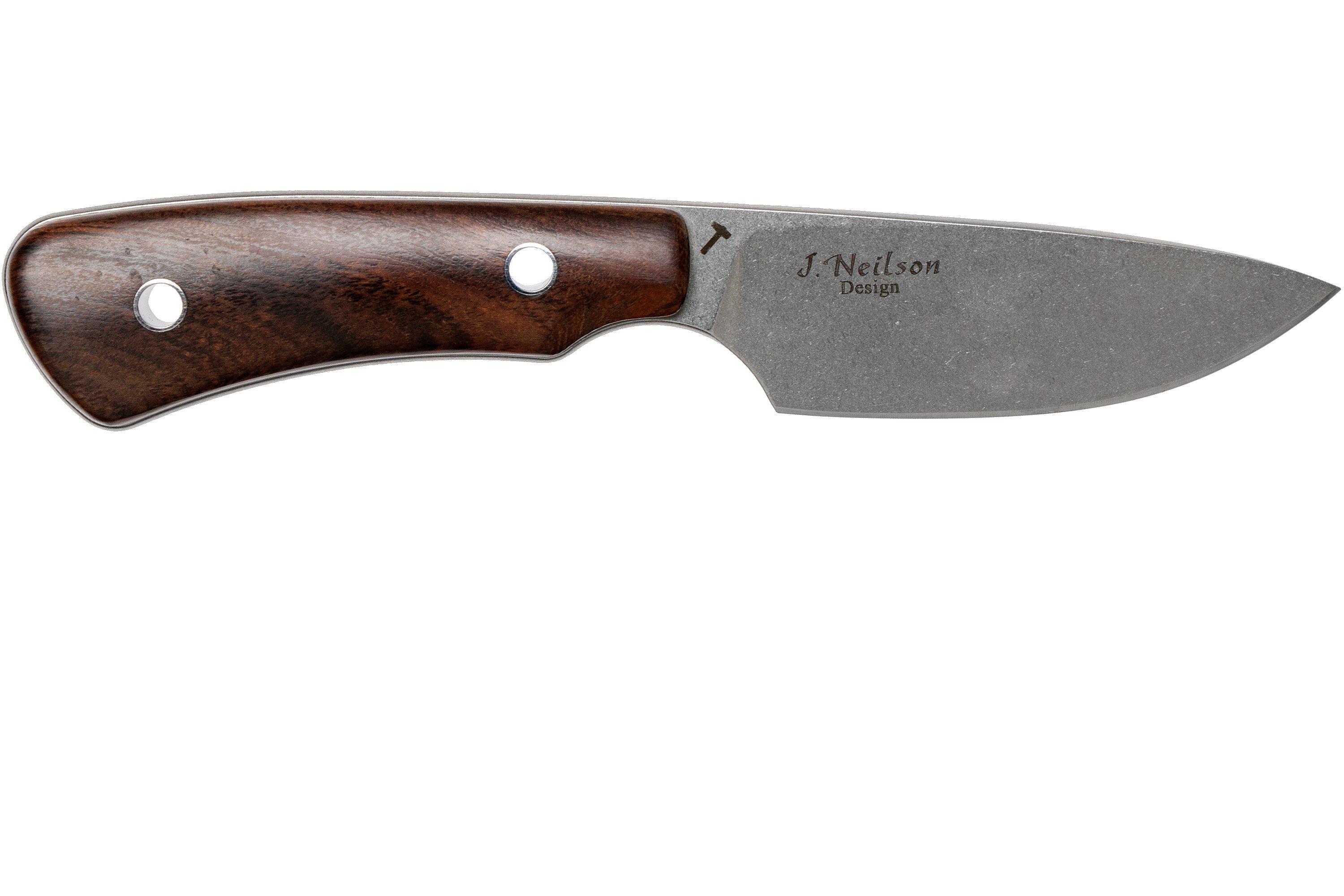 J.E. Made B.U.K Ironwood, CPM 3V fixed knife, J. Neilson design ...