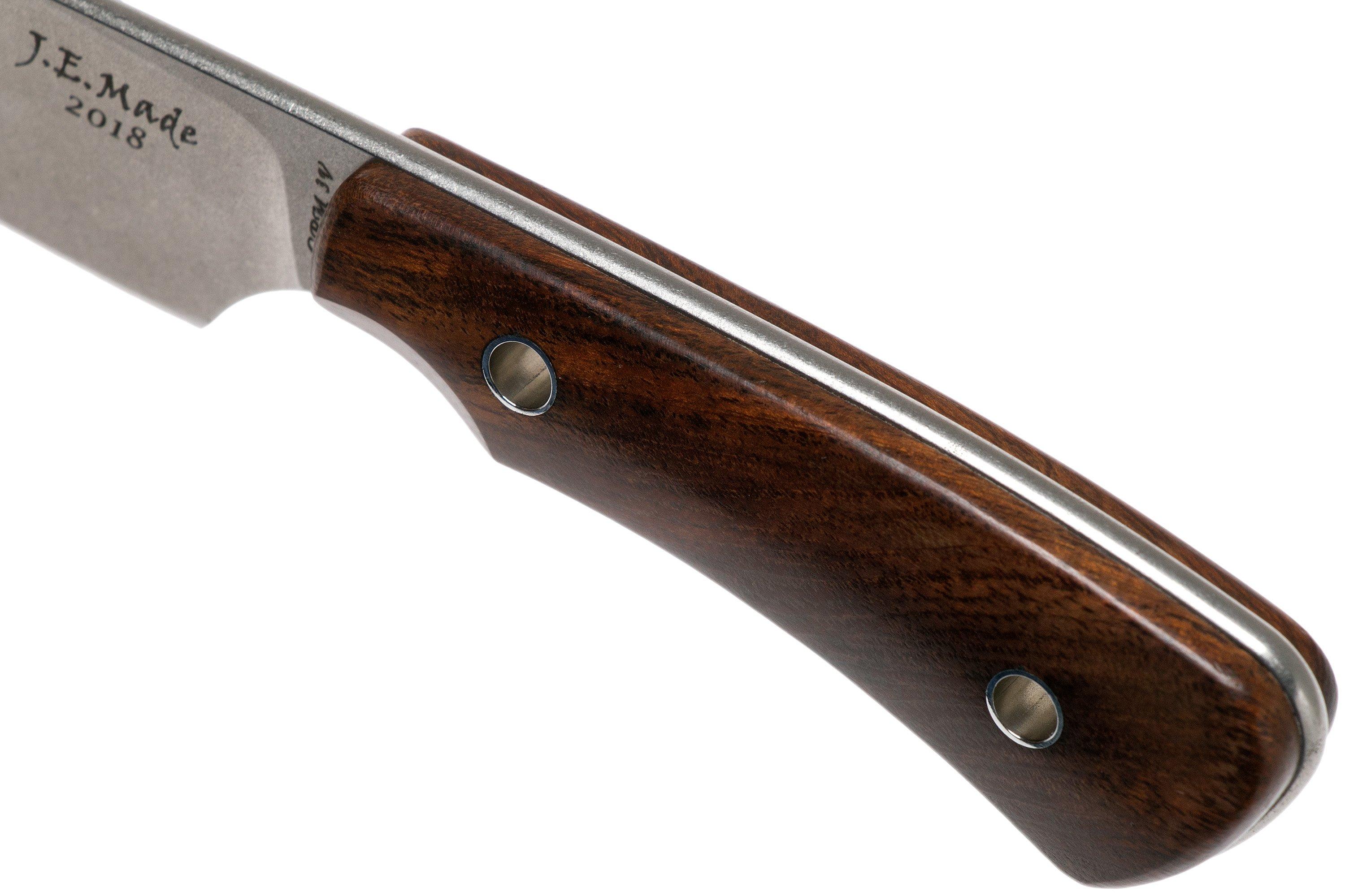 J.E. Made B.U.K Ironwood, CPM 3V fixed knife, J. Neilson design ...