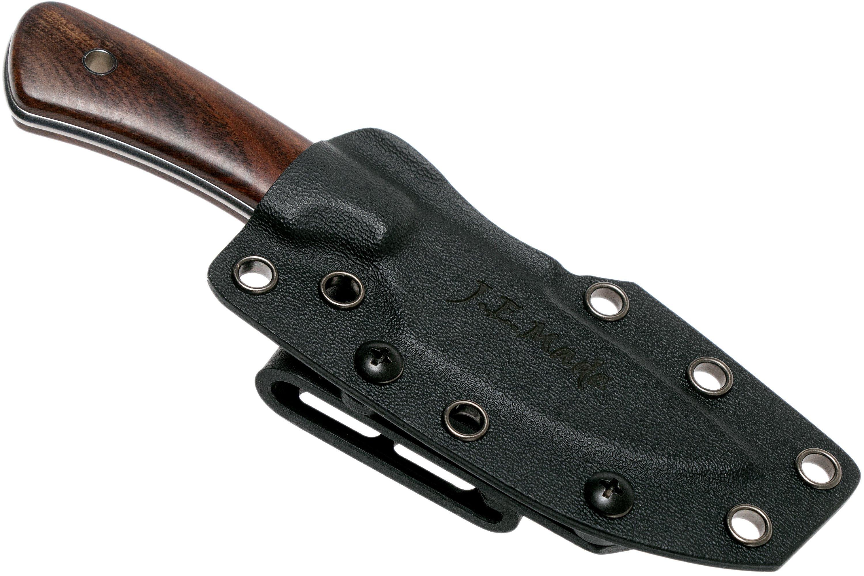 J.E. Made B.U.K Ironwood, CPM 3V vaststaand mes, J. Neilson design ...