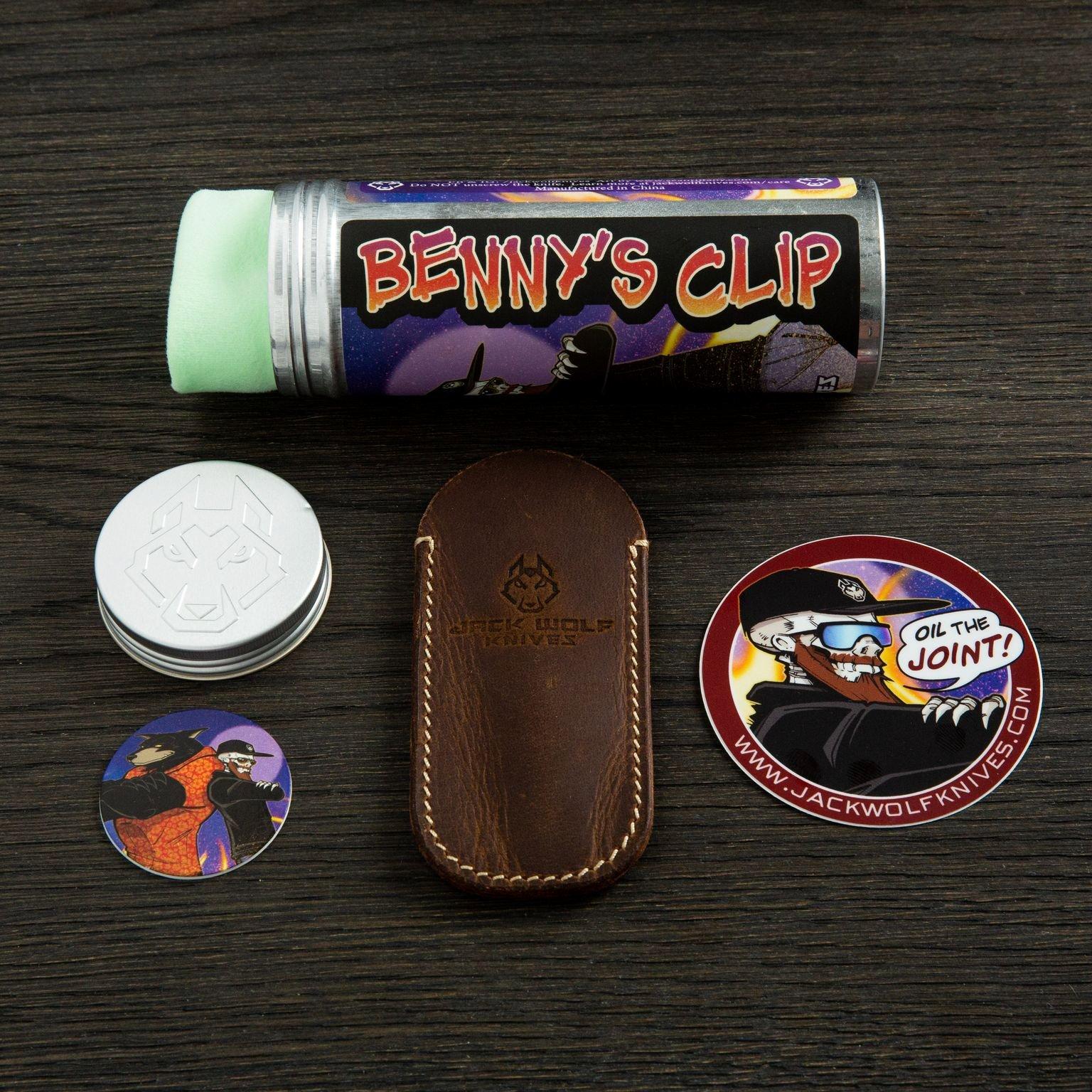 Jack Wolf Benny's Clip Fat Carbon Arctic Storm, BENNY-01-FCB, slipjoint ...