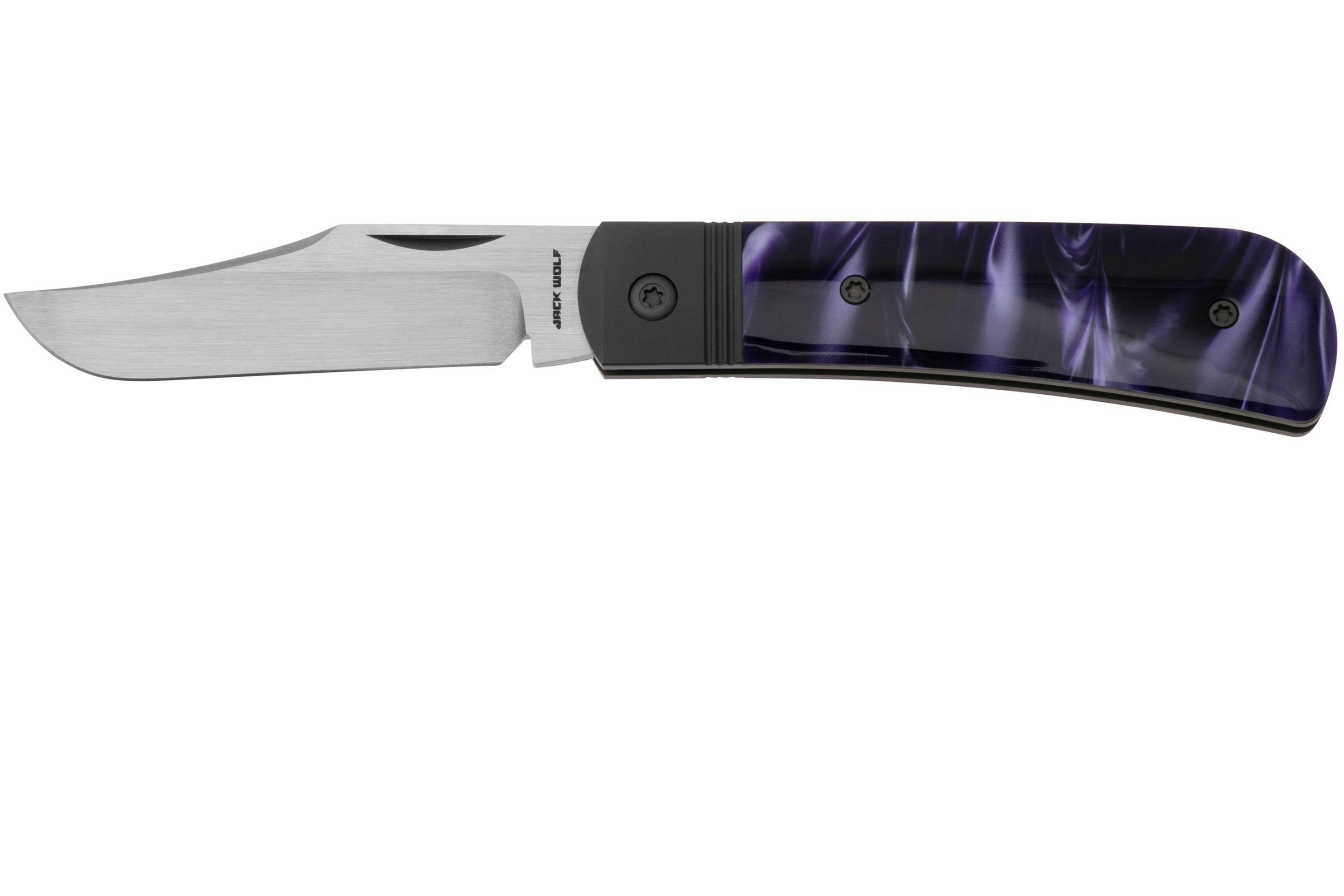 Jack Wolf Benny's Clip BENNY-02-KCP, Hand Satin S90V, Kirinite Cosmic Purple, Dark Blasted ...