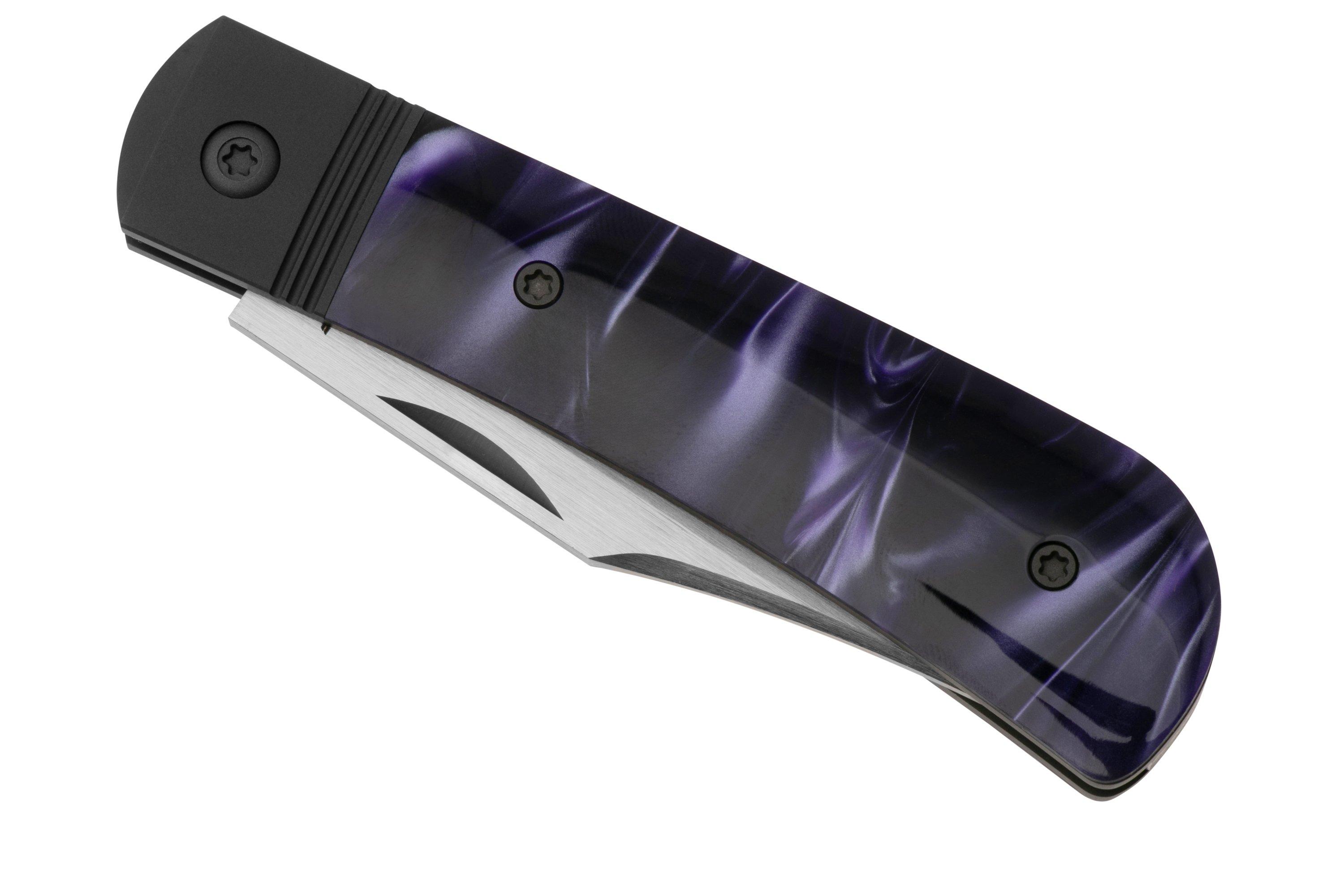Jack Wolf Benny's Clip BENNY-02-KCP, Hand Satin S90V, Kirinite Cosmic Purple, Dark Blasted ...